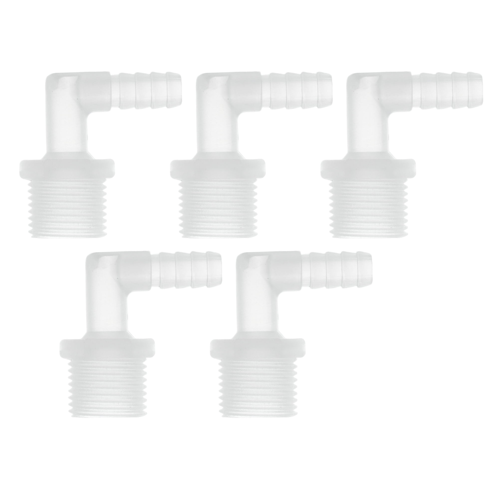 Unique Bargains Plastic Hose Barb Fitting 5/16" Hose Barb G1/2 Male NPT ...