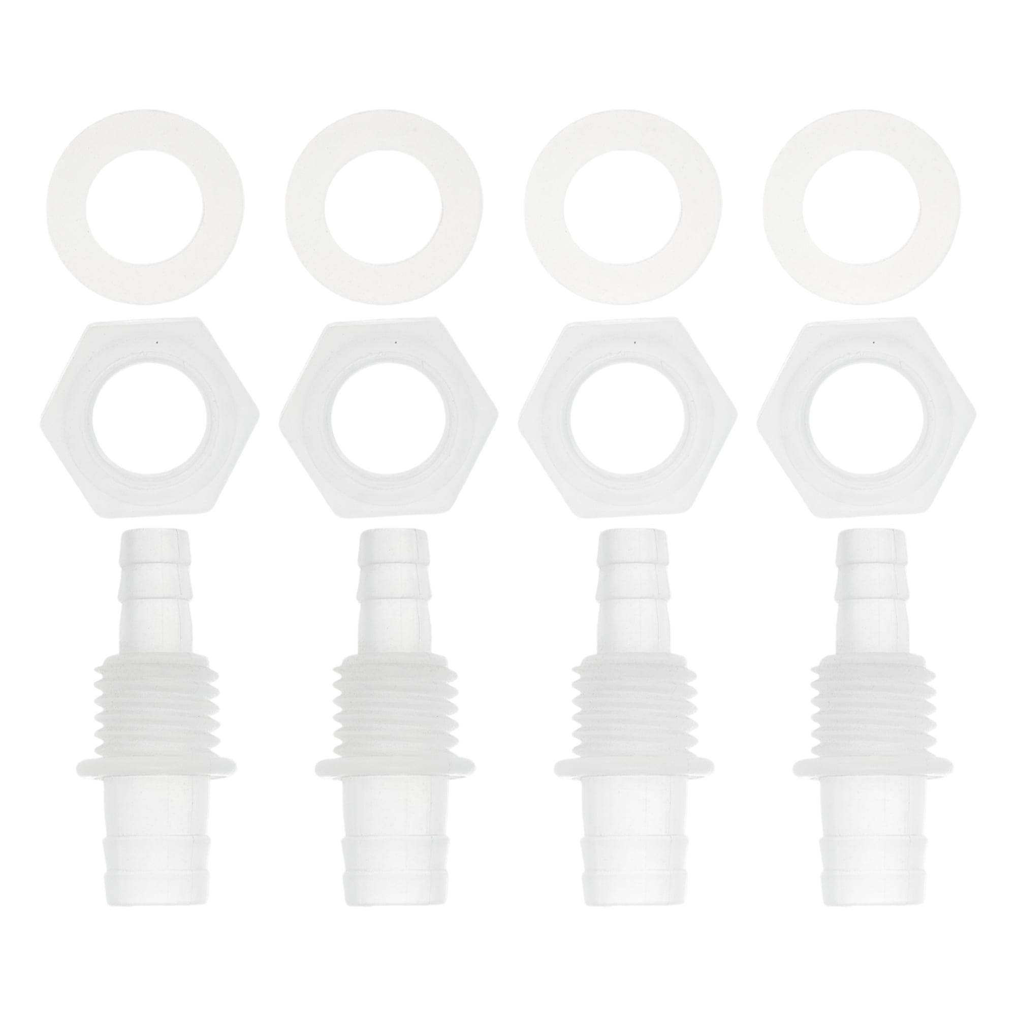 Unique Bargains Plastic Hose Barb Fitting 5/16" x 15/32" Hose Barb Thru ...