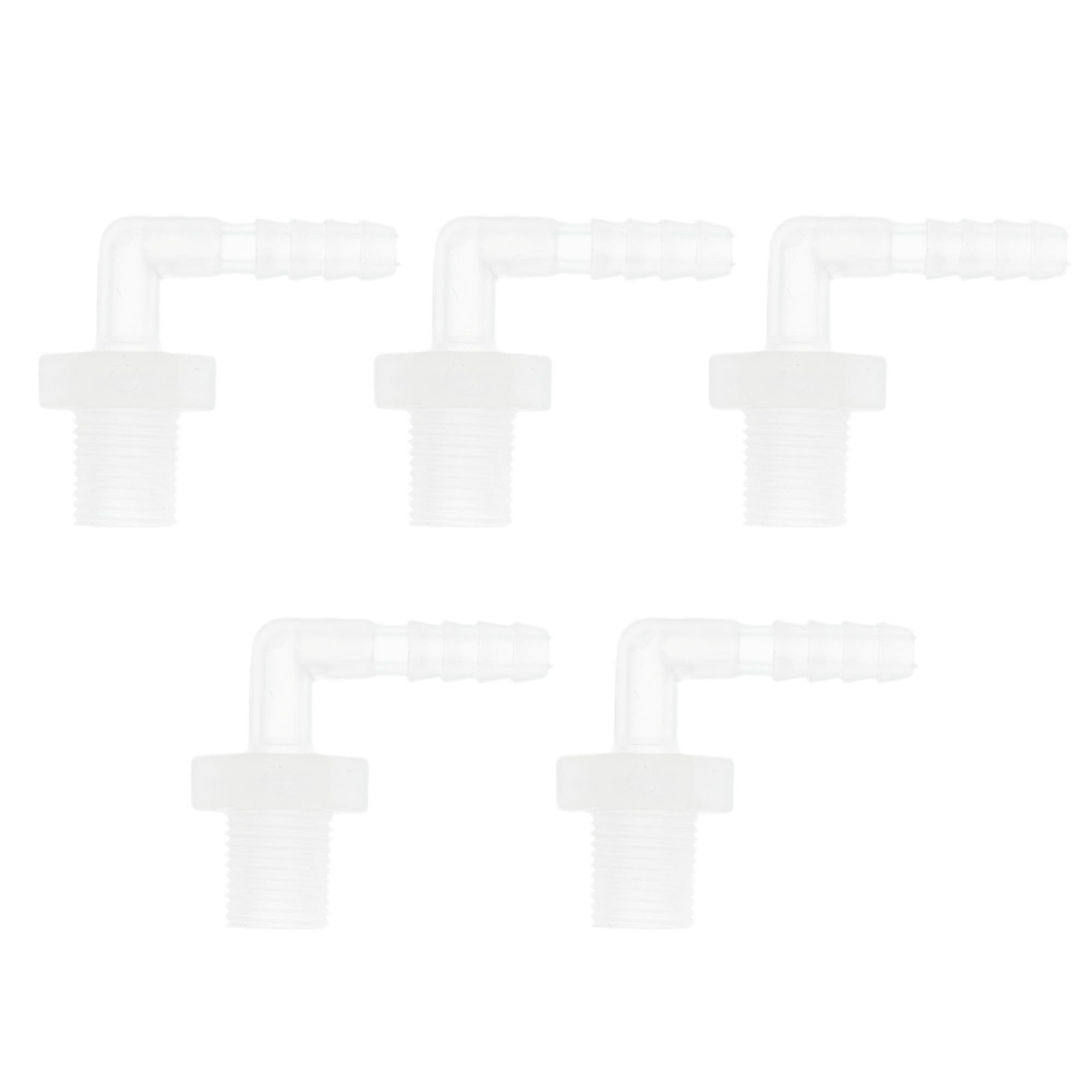 Unique Bargains Plastic Hose Barb Fitting 5/32" Hose Barb G1/8 Male NPT ...