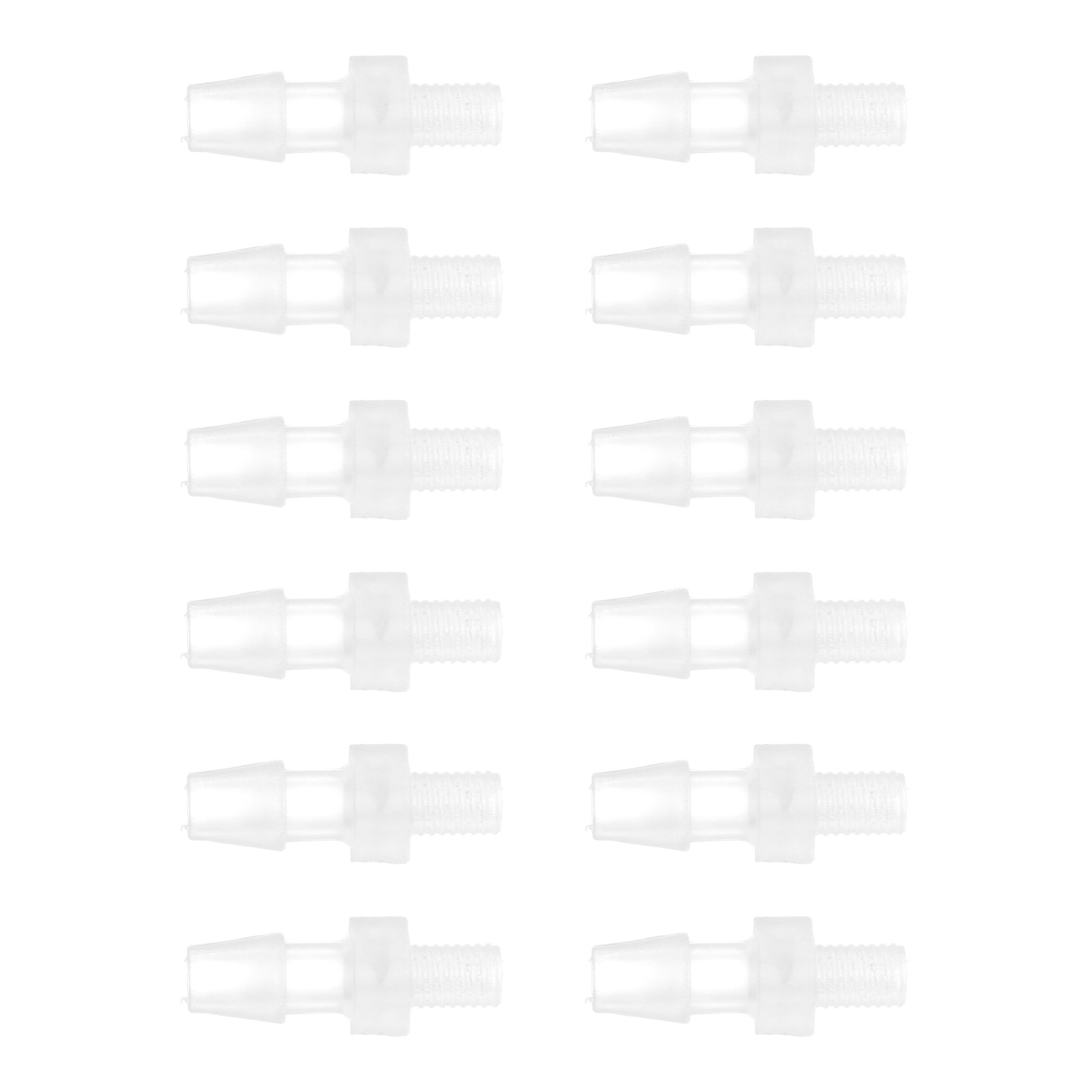 Unique Bargains Plastic Hose Barb Fittings, 3/16" Barb M5 External ...