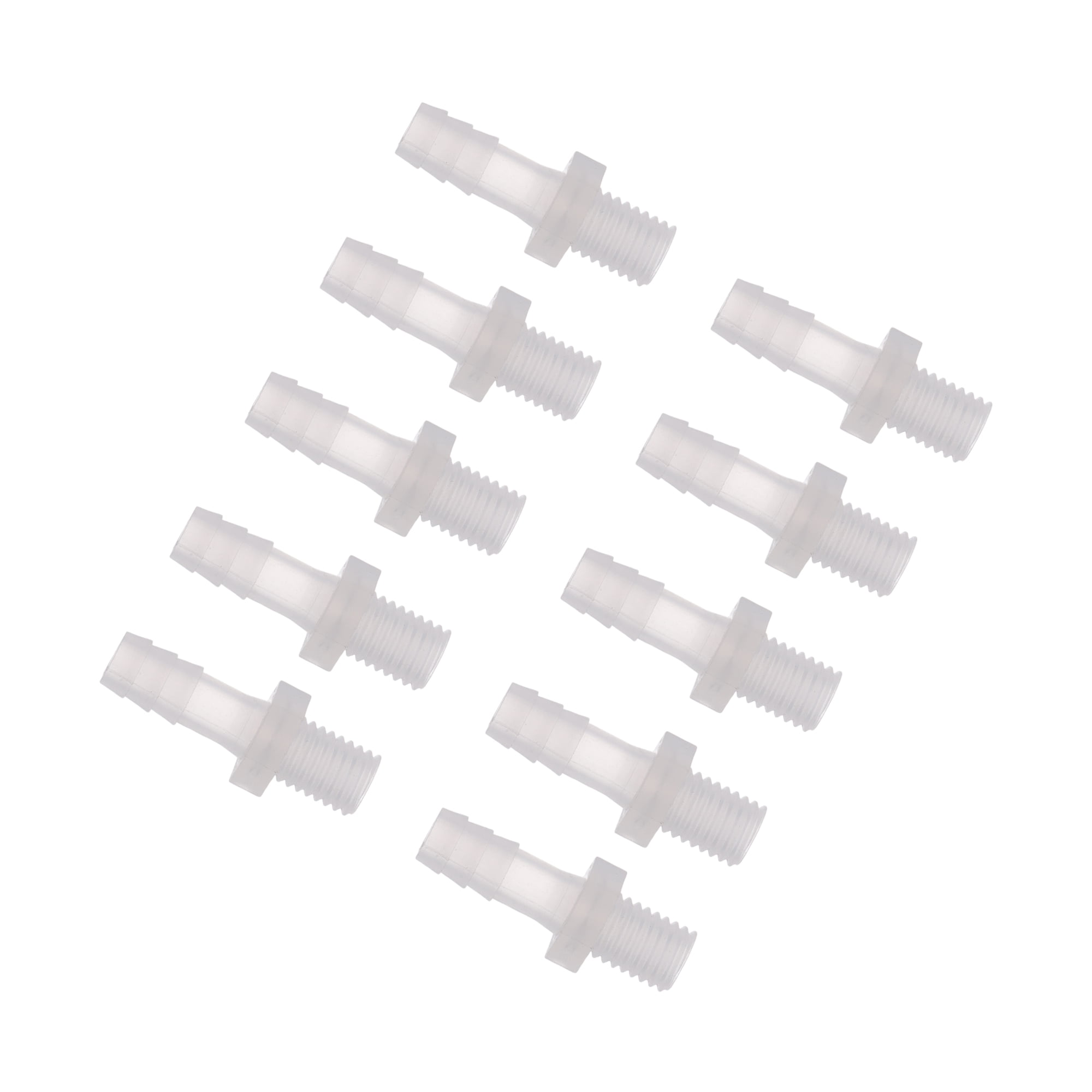 Unique Bargains Plastic Hose Barb Fittings, 5/16" Barb M10 External ...