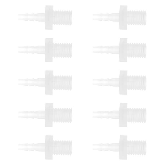 Unique Bargains Plastic Hose Barb Fittings, 5/32" Barb M10 External ...