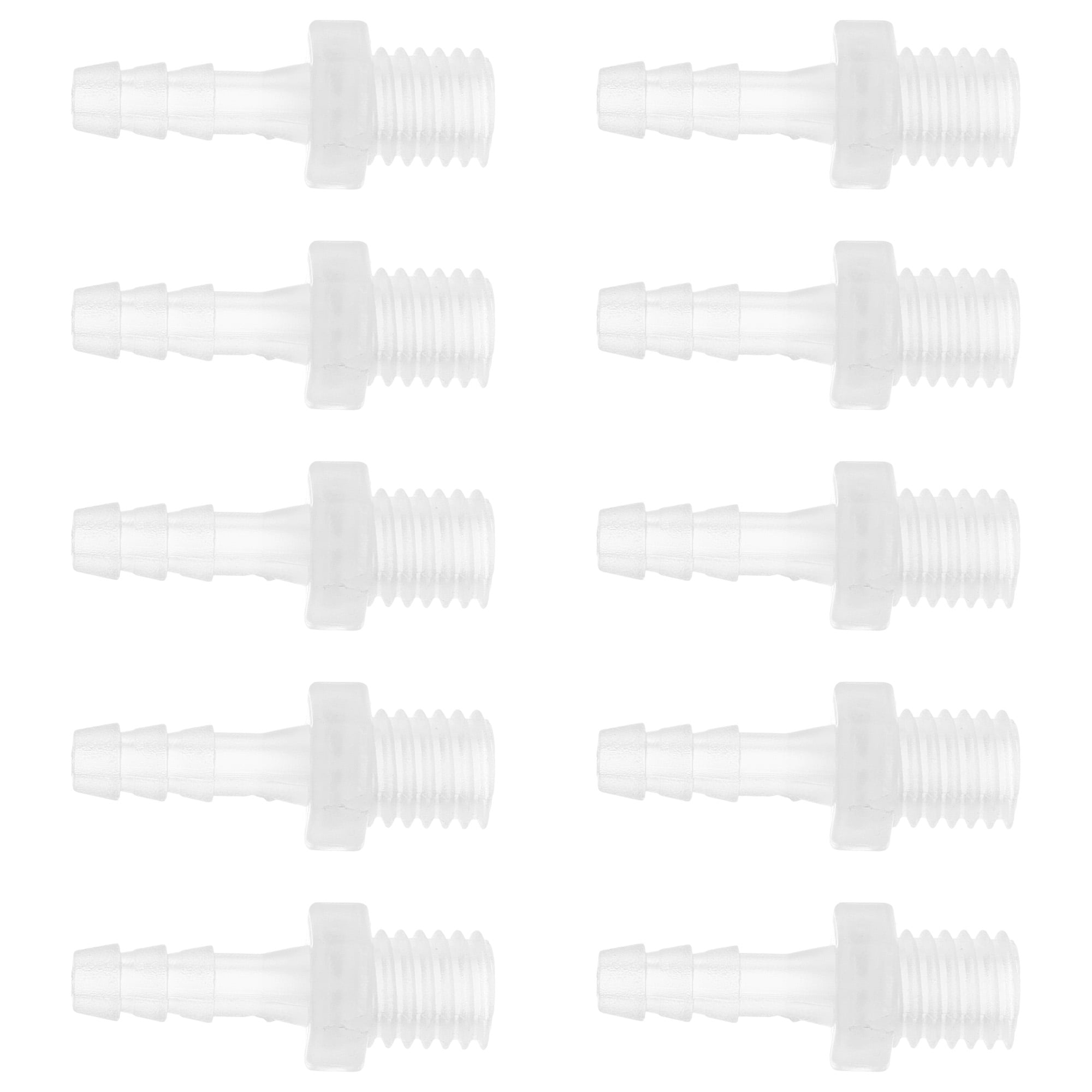 Unique Bargains Plastic Hose Barb Fittings, 5/32" Barb M8 External ...