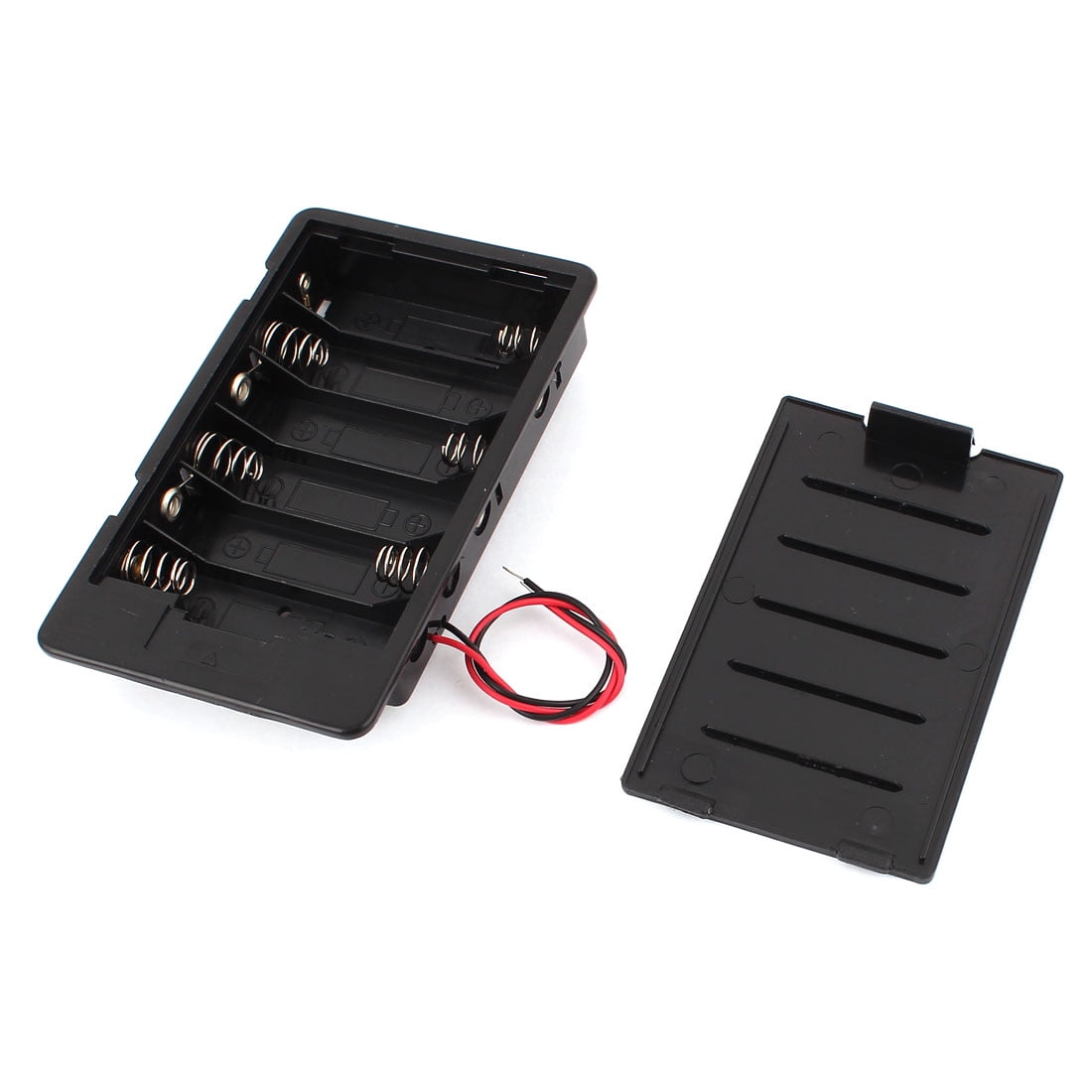 Unique Bargains Plastic In Series 6 x AA 1.5V Battery Holder Storage ...