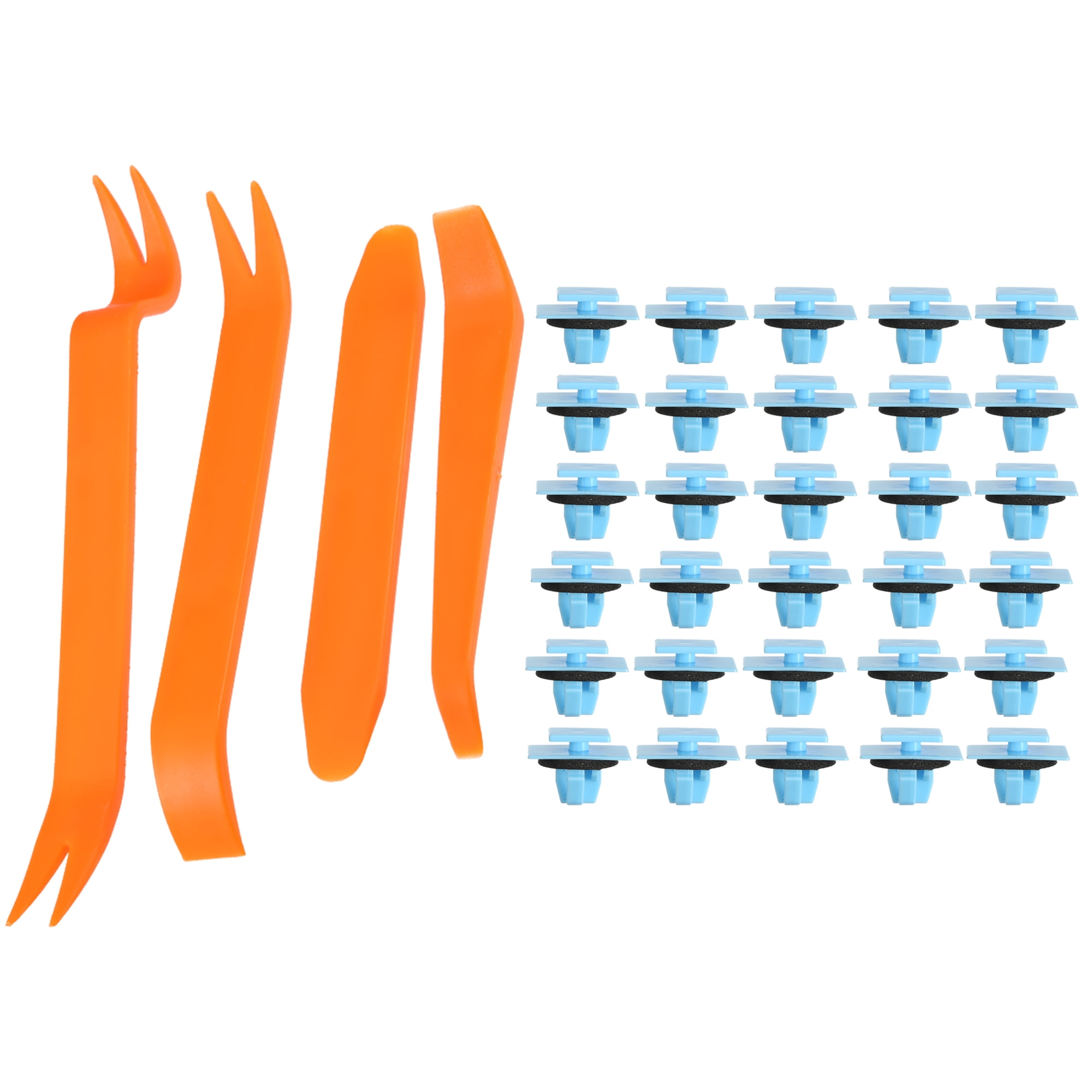 Unique Bargains Plastic Rivet Bumper Fender Fastener Clip Kit with ...