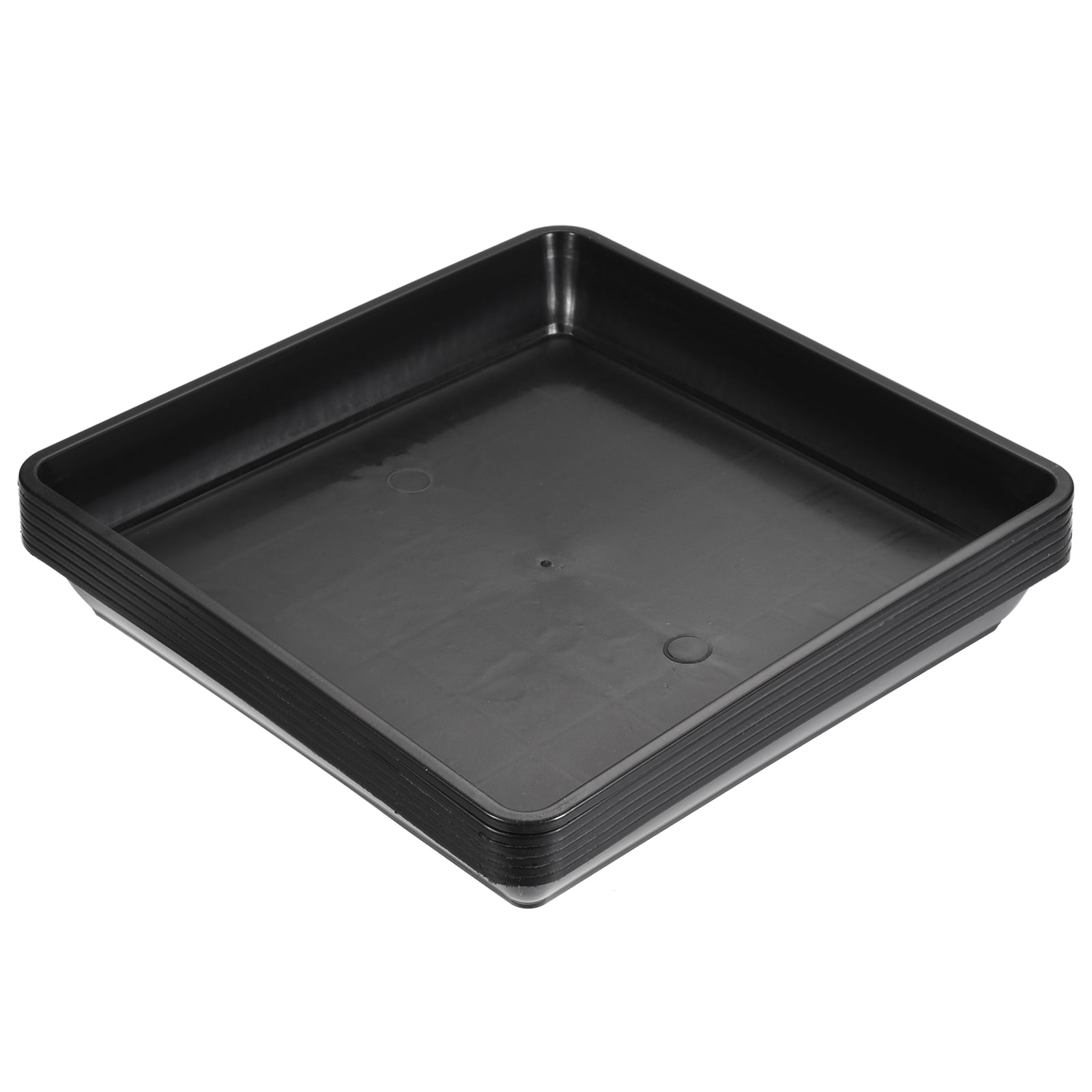 Unique Bargains Plastic Square Flower Drip Trays Plant Saucers for ...