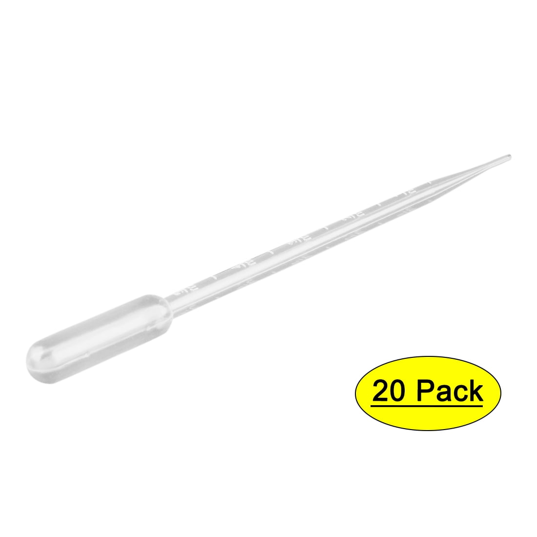 Unique Bargains Plastic Transfer Pipettes Graduated Dropper Clear 5ml ...