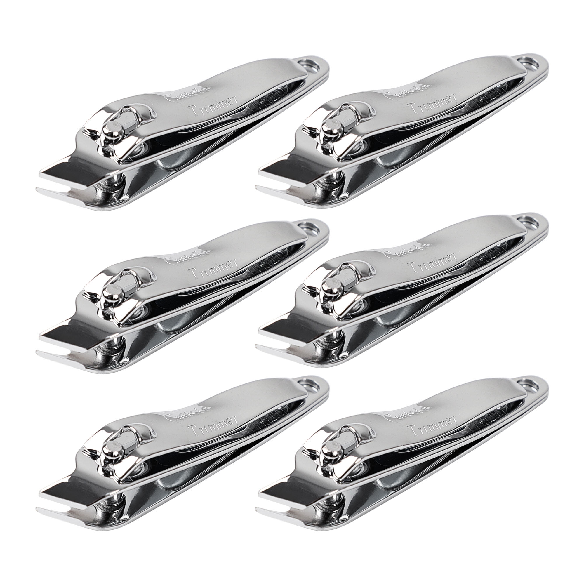 Unique Bargains Pointed Nail Cutter Set Metal Slanted Edge Toenail ...