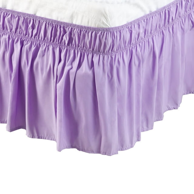 Bargains Polyester Elastic Dust Ruffled Bed Skirt - 15 Drop Full Light ...
