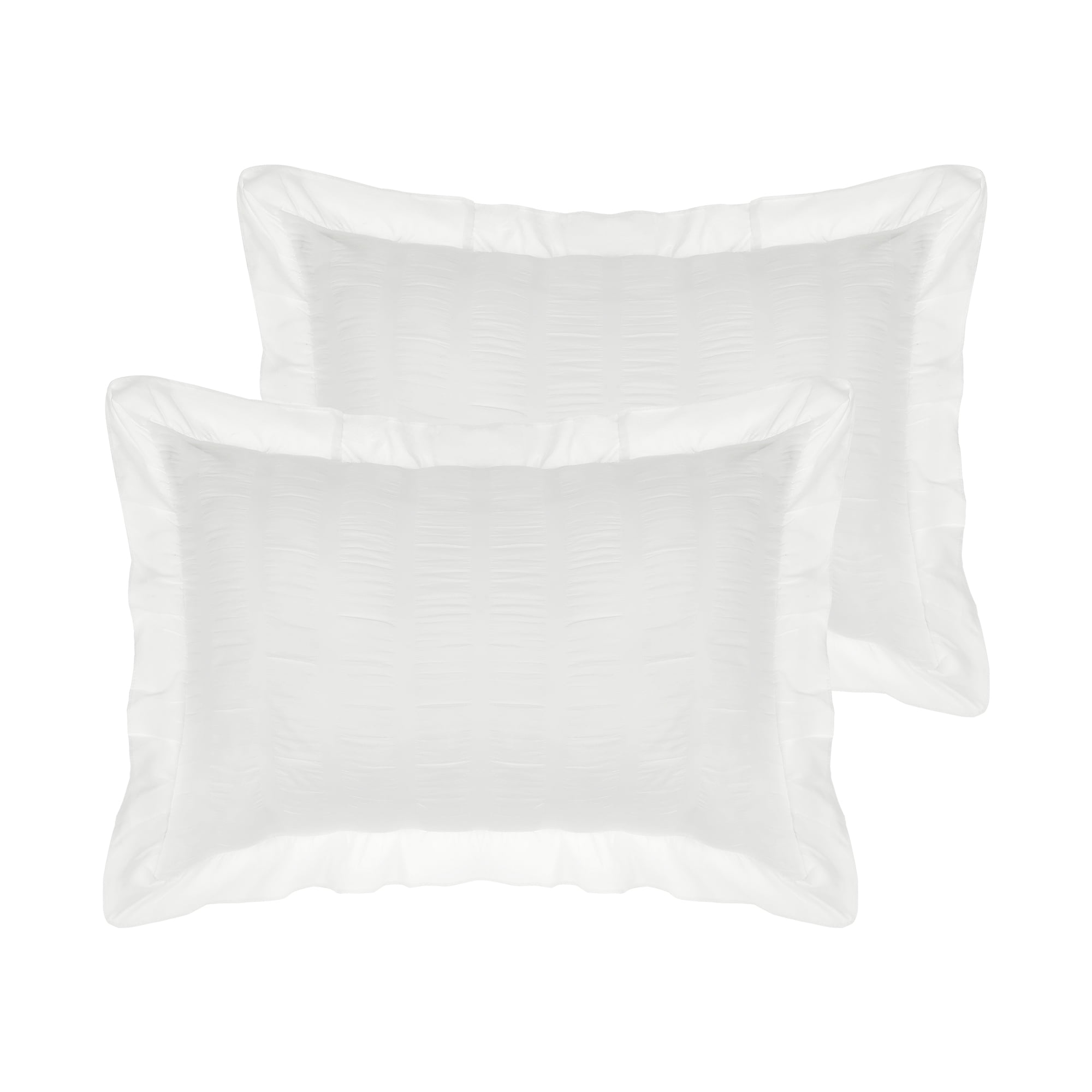 Unique Bargains Polyester Ruffles Pleated Pillow Shams Set with ...