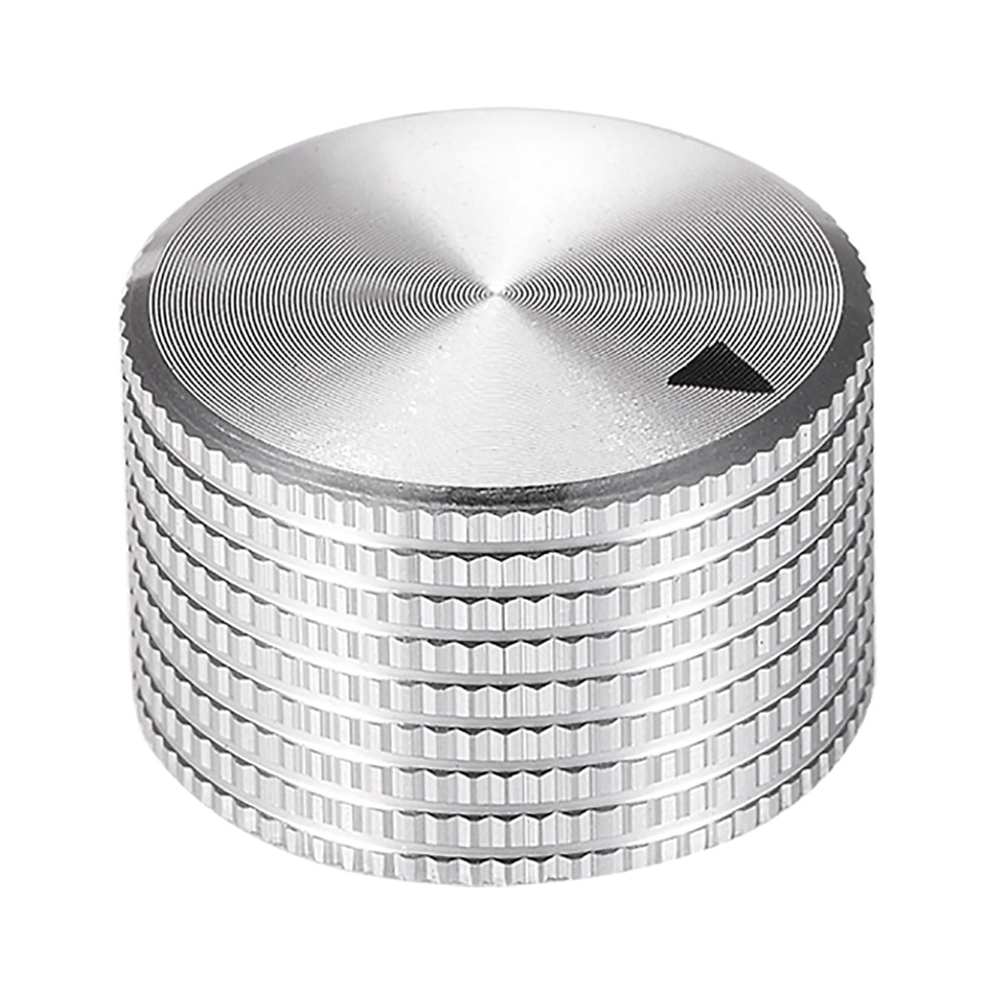 Unique Bargains Potentiometer Knob Silver Tone Aluminum Rotary Knob 0. ...