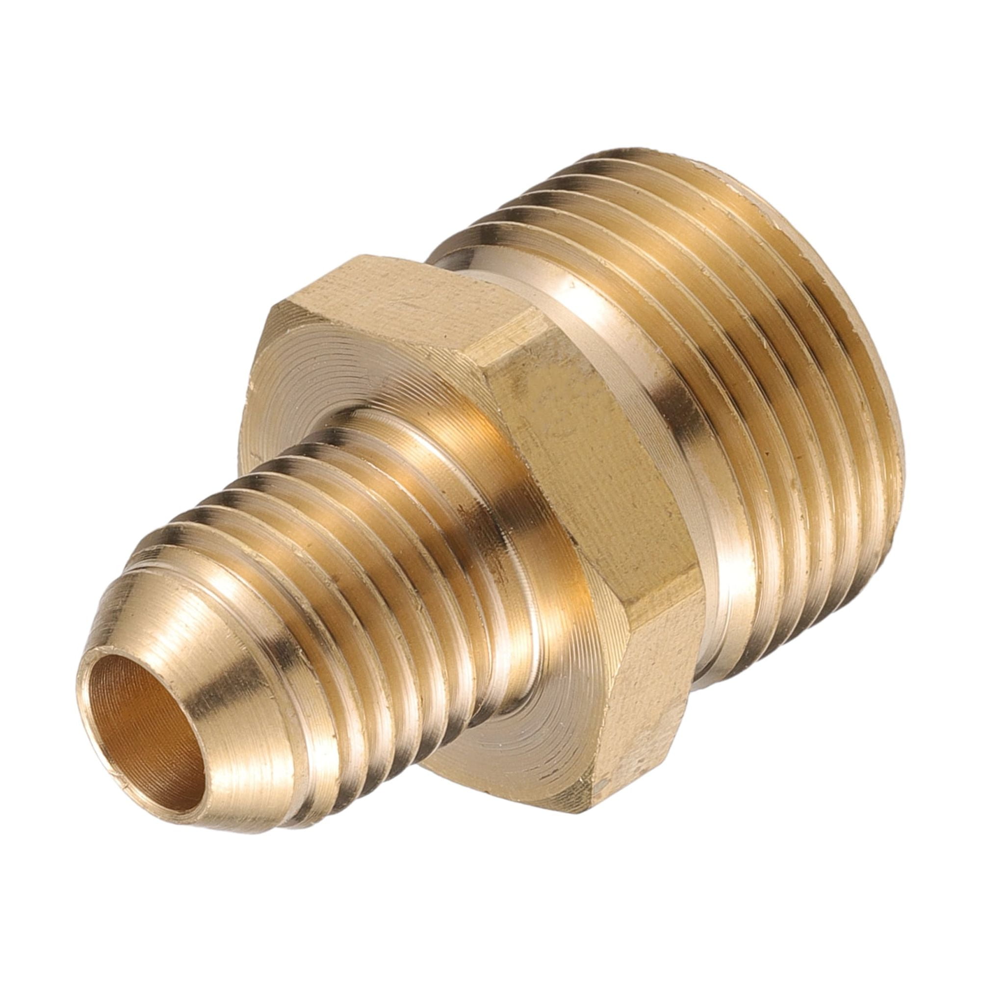 Unique Bargains Pressure Washer Connector Fitting 14mm M22x1.5 to M14x1.5 Male Adapter Brass ...