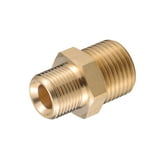 Unique Bargains Pressure Washer Connector Fitting G1/2" to G3/8" Male Adapter Brass Hose ...