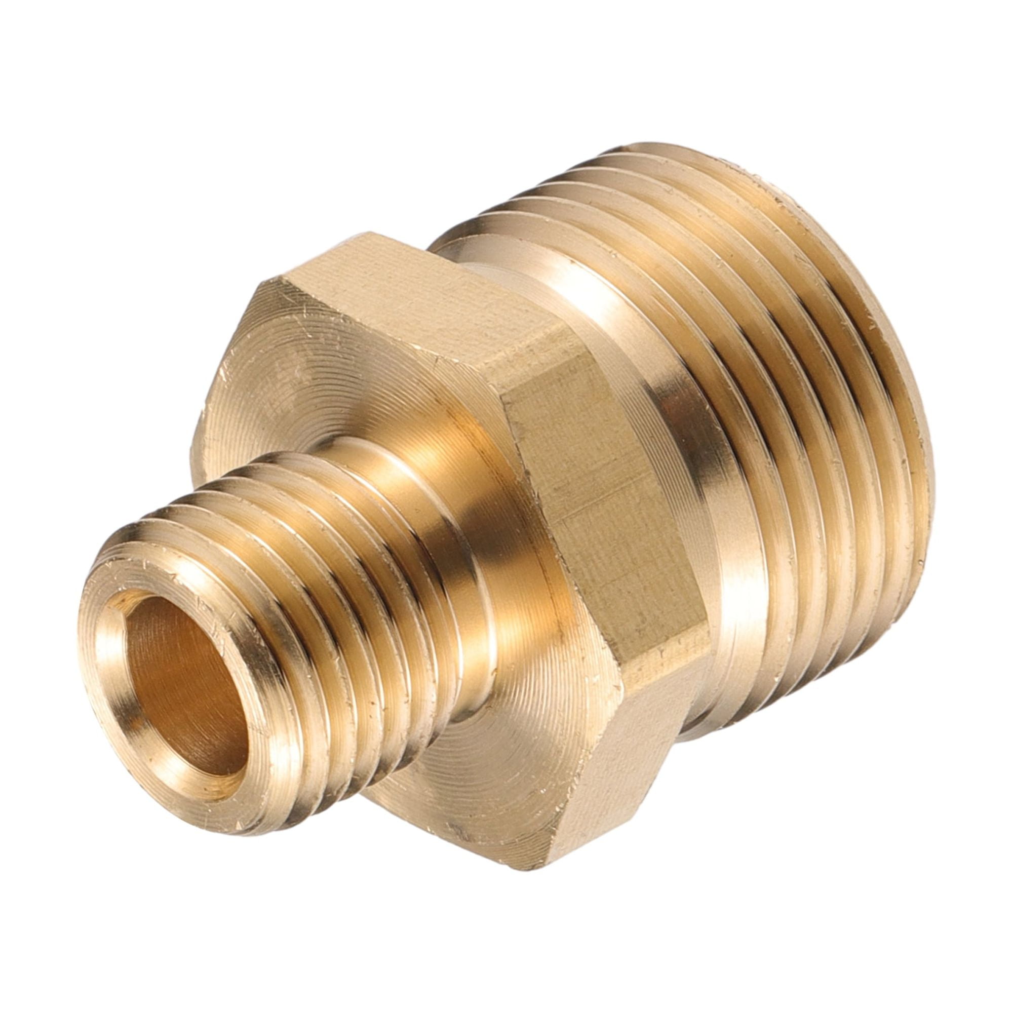 Unique Bargains Pressure Washer Connector Fitting G1/4" to M22x1.5 Adapter Brass Screw Hose ...