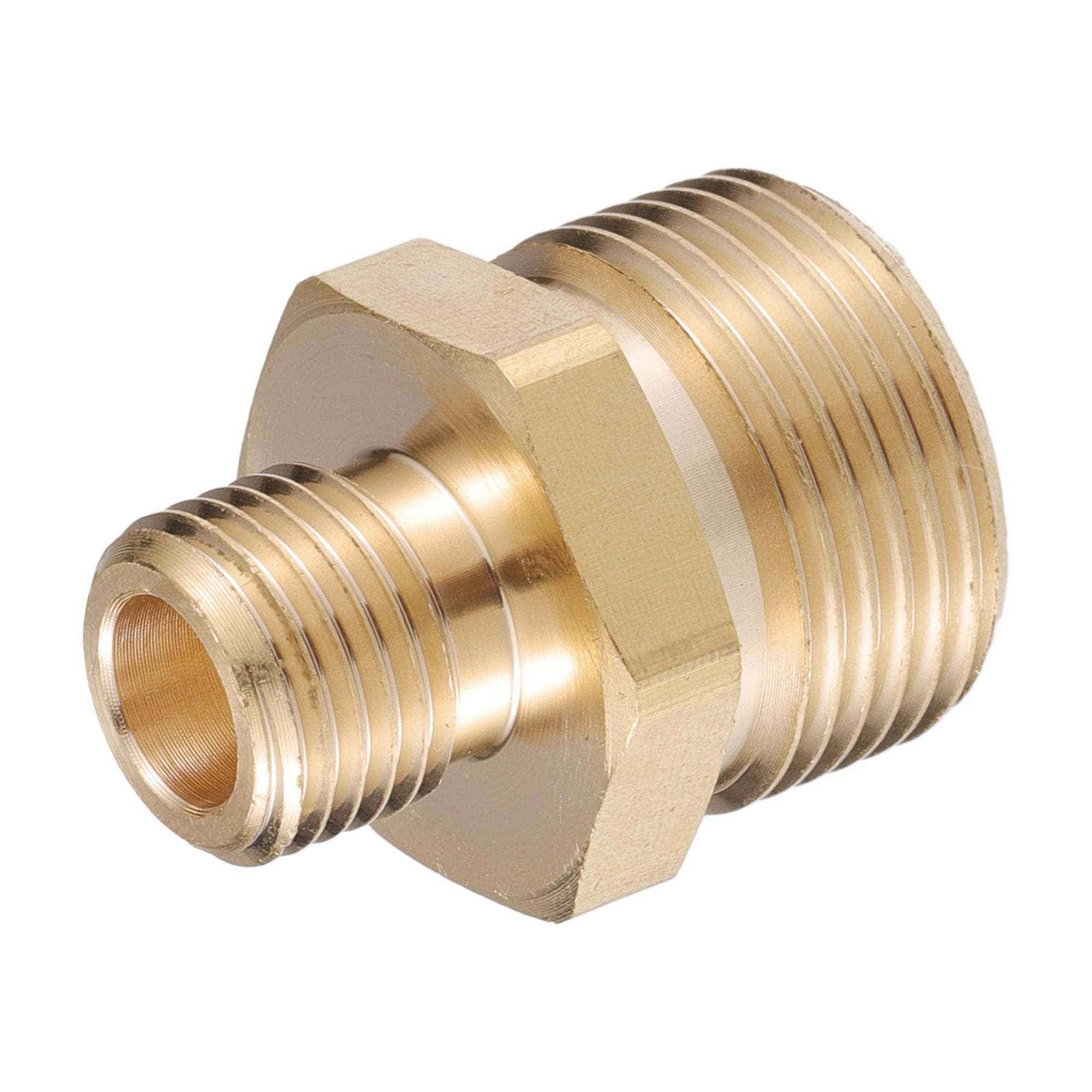 Unique Bargains Pressure Washer Connector Fitting G1/4" to M22x1.5 Male Adapter Brass Hose ...
