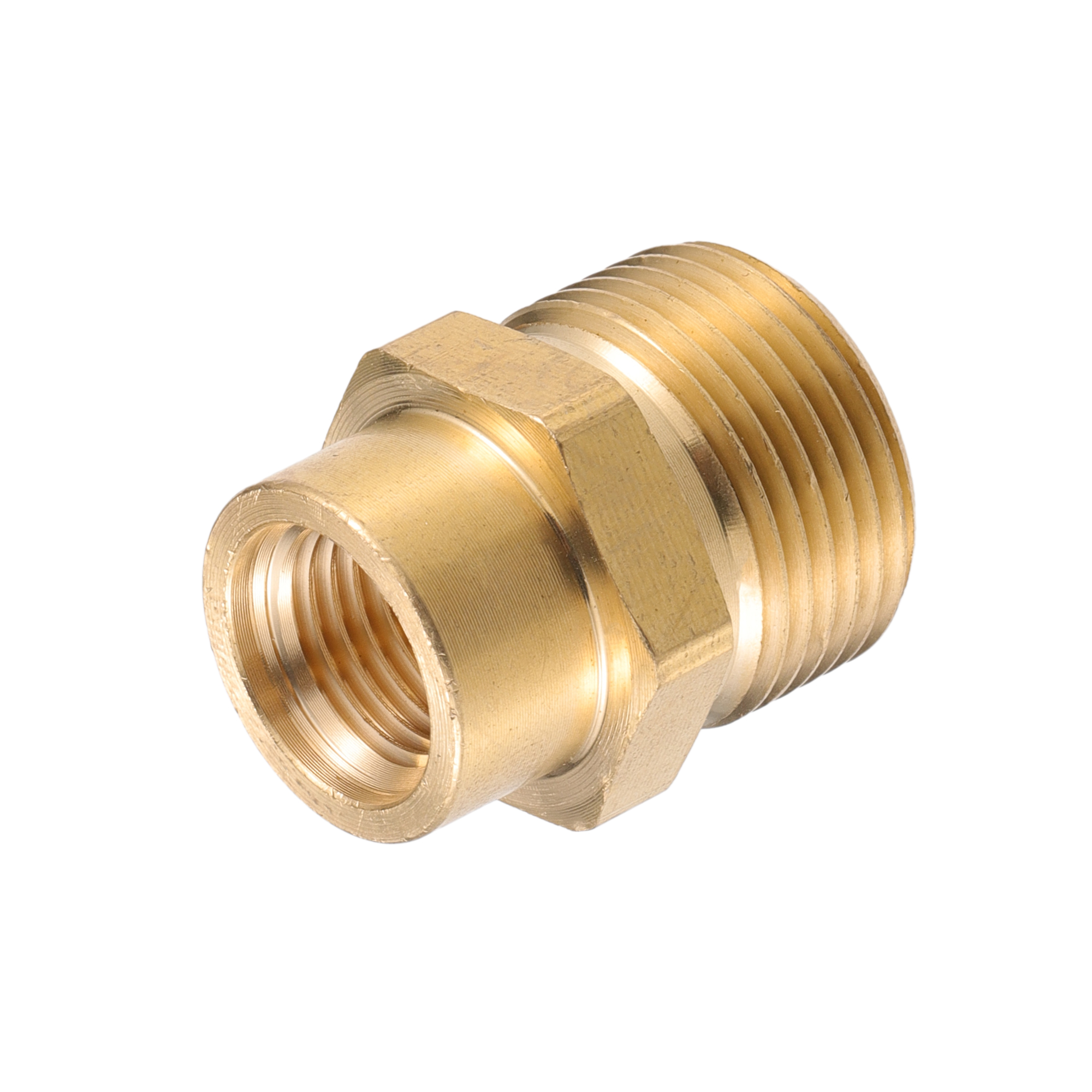 Unique Bargains Pressure Washer Connector Fitting, G1/4" to M22x1.5 Male and Female Hose Adapter ...