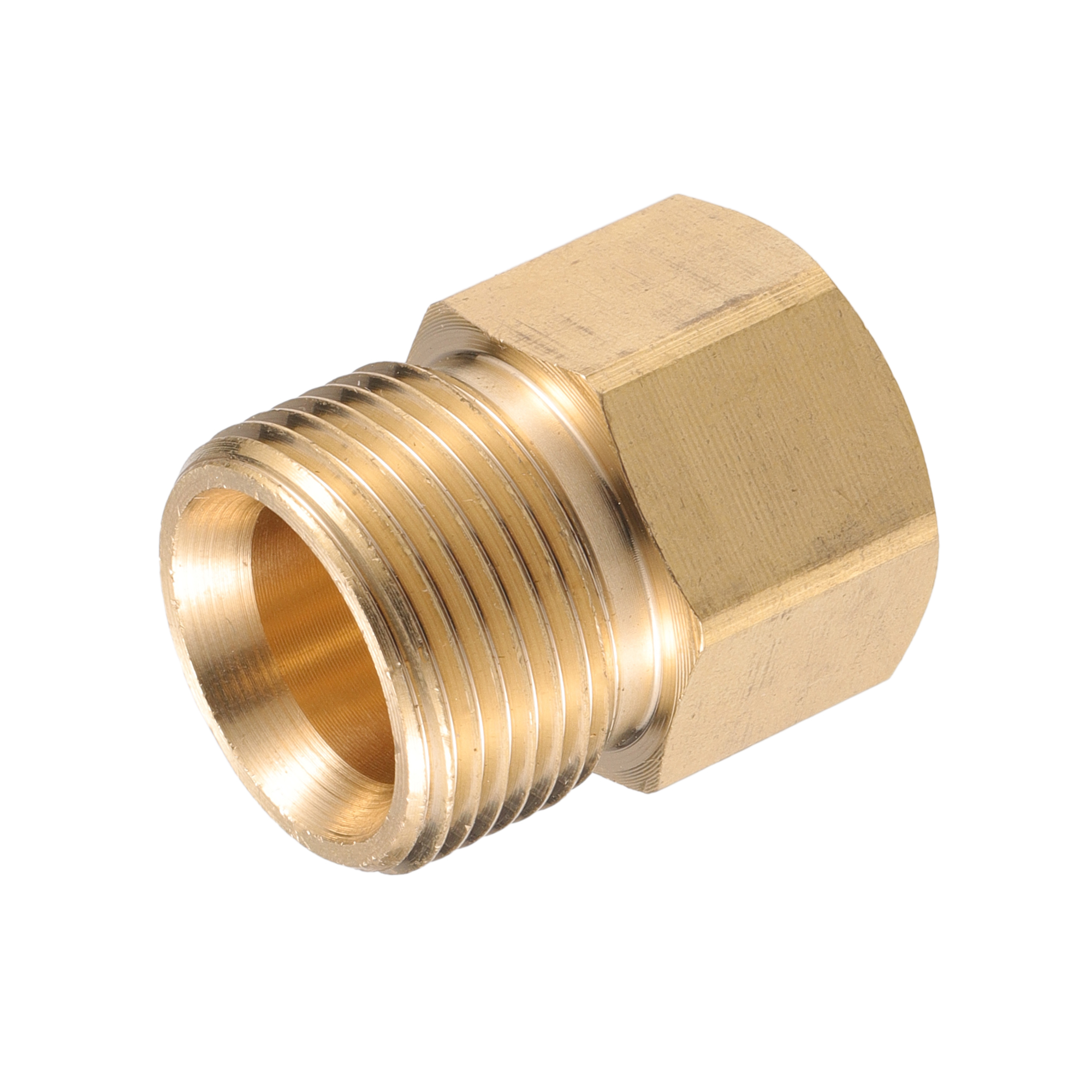 Unique Bargains Pressure Washer Connector Fitting M22x1.5 Male Adapter Brass Screw Hose ...