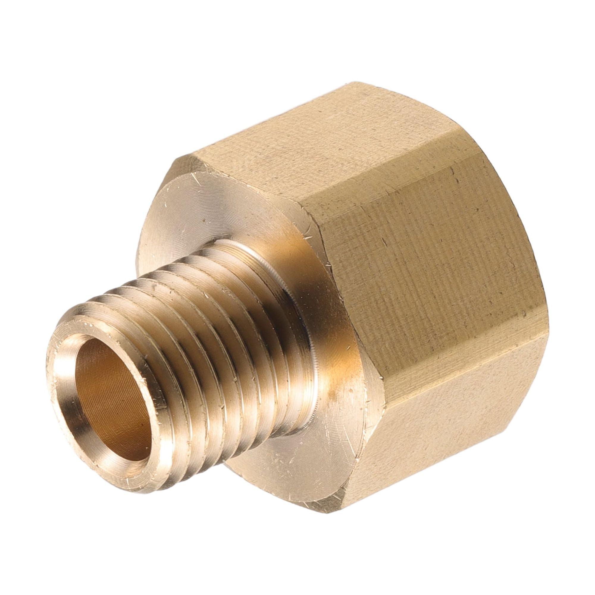 Unique Bargains Pressure Washer Connector Fitting M22x1.5 to 9mm M14x1.5 Brass Hose Connector ...