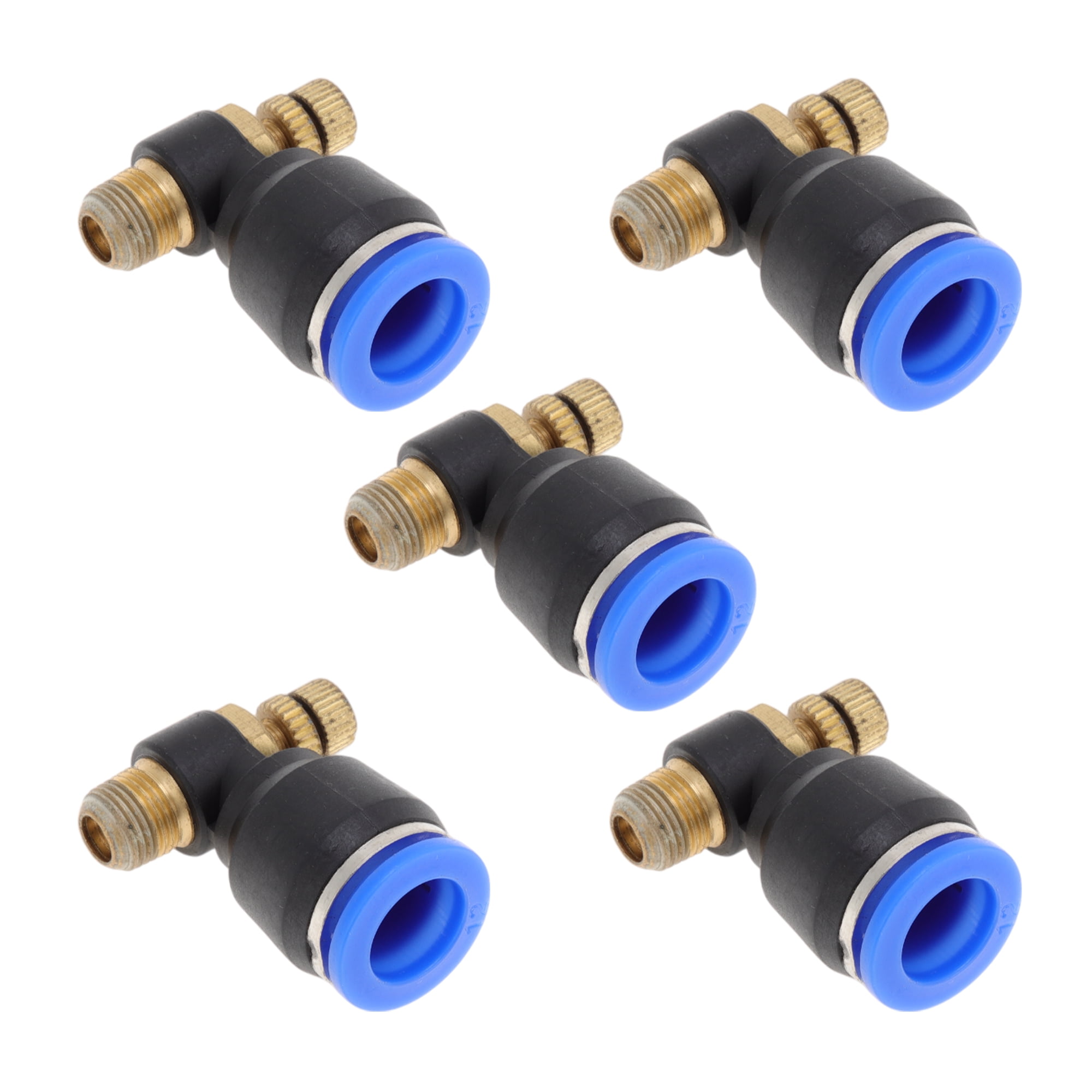 Unique Bargains Push to Connect Air Fittings 1/2" 90 Degree Air Flow ...