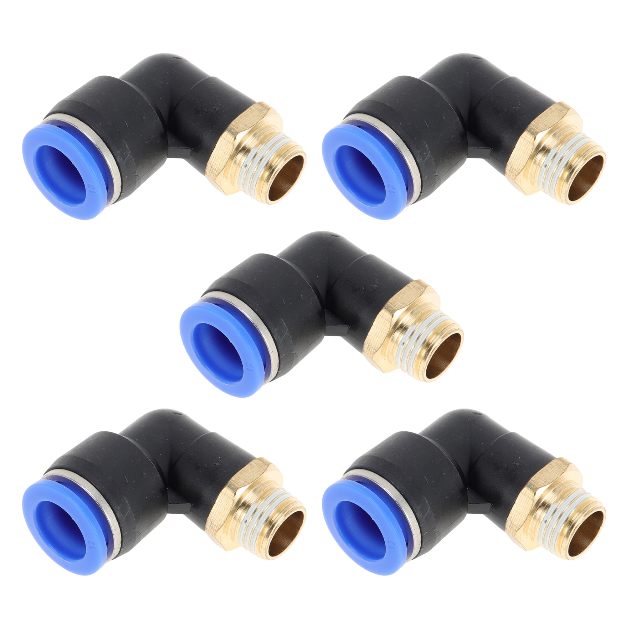 Unique Bargains Push to Connect Air Fittings 1/2" 90 Degree Air Line ...