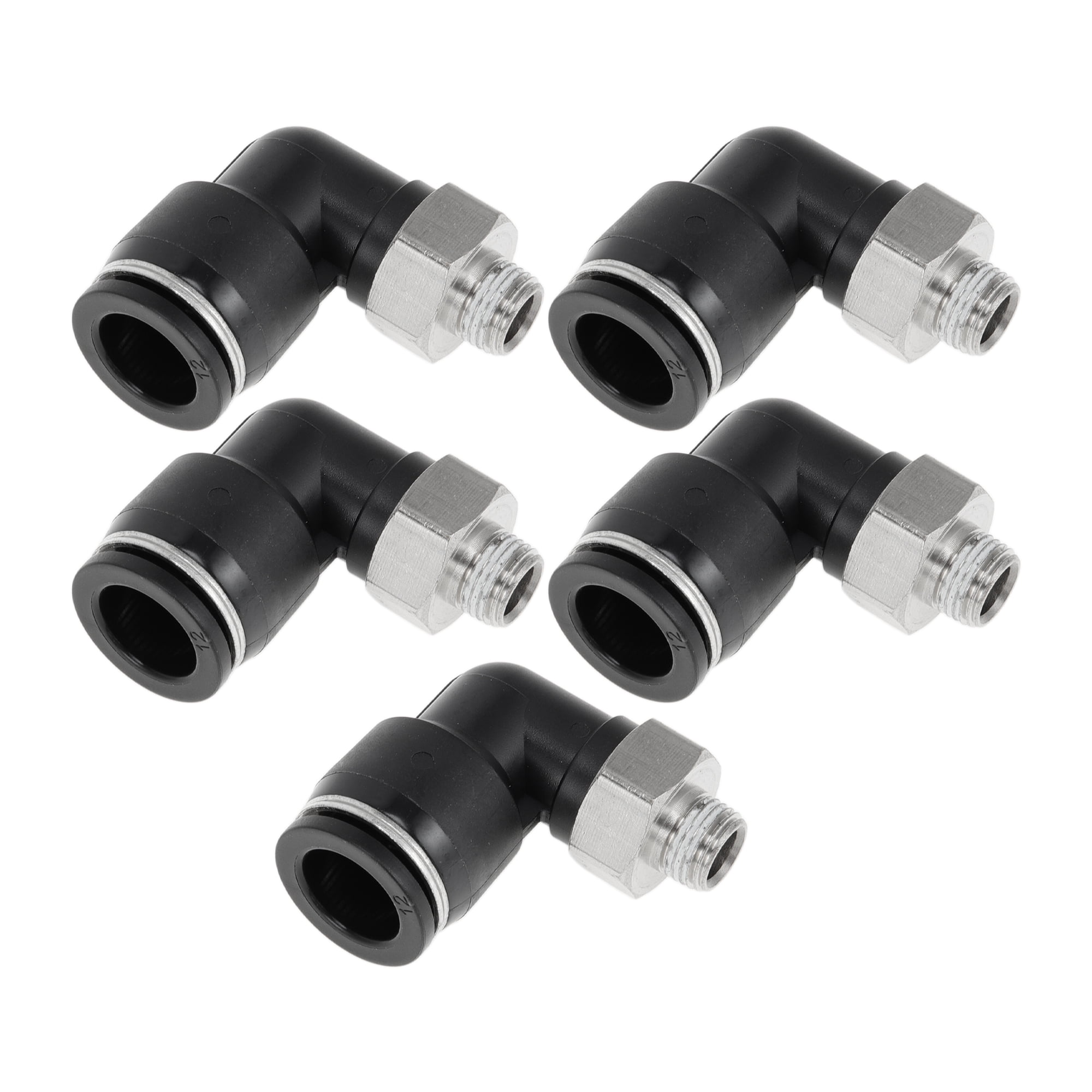 Unique Bargains Push to Connect Air Fittings 1/2" 90 Degree Air Line ...