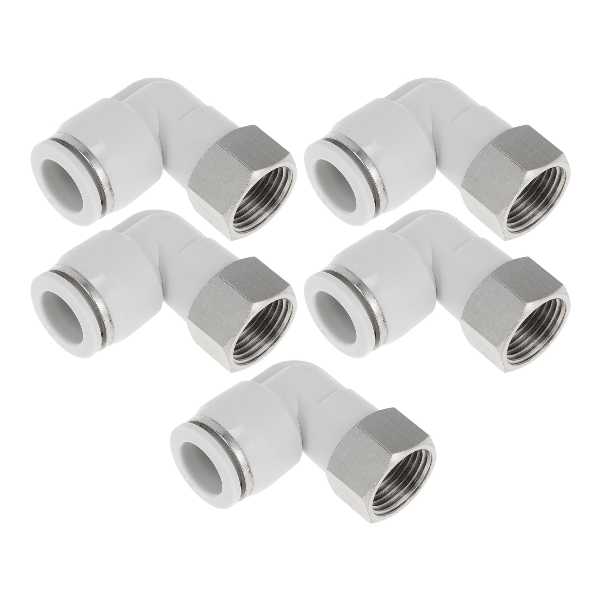 Unique Bargains Push to Connect Air Fittings 1/2" 90 Degree Female ...
