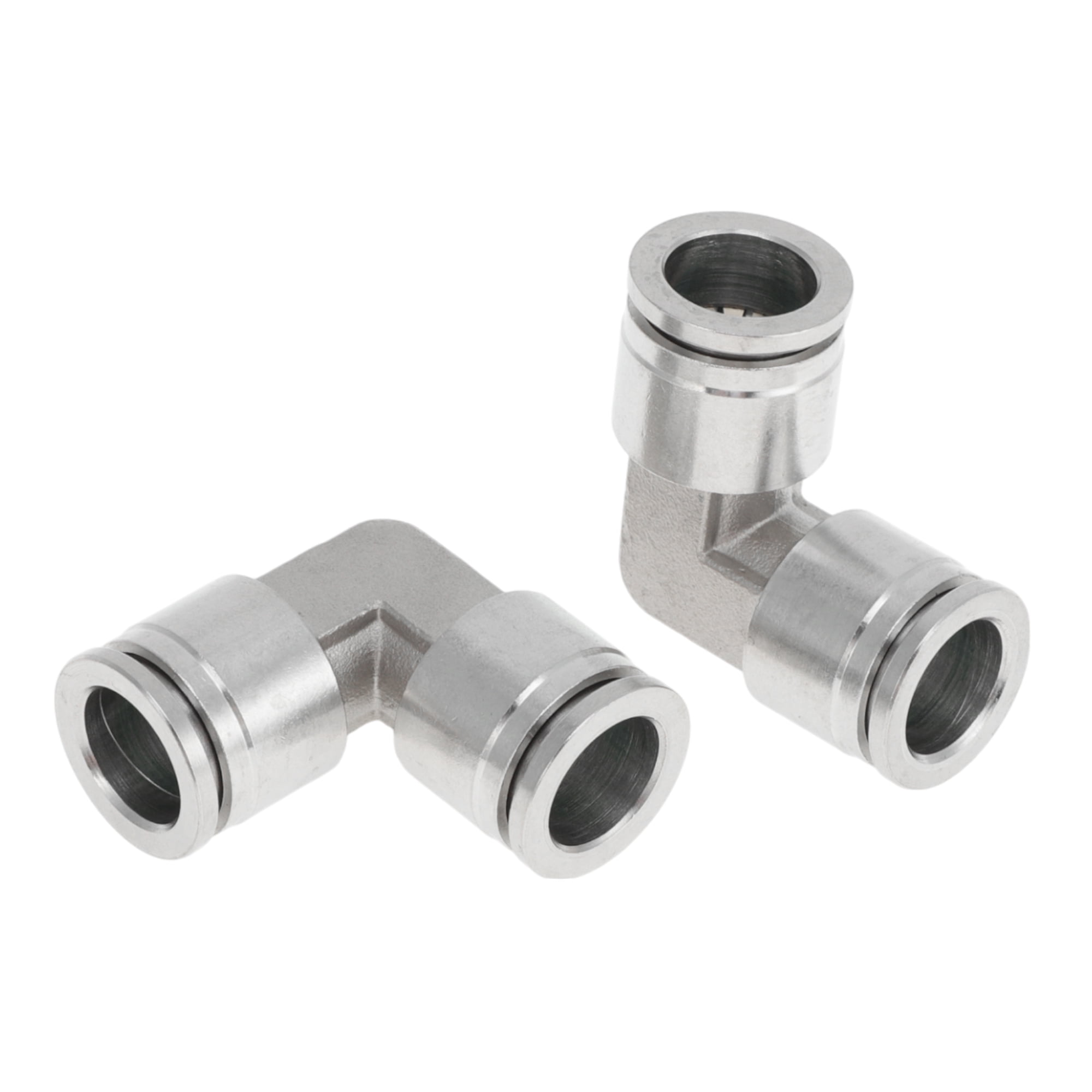 Unique Bargains Push to Connect Air Fittings 1/2" 90 Degree Two Way ...