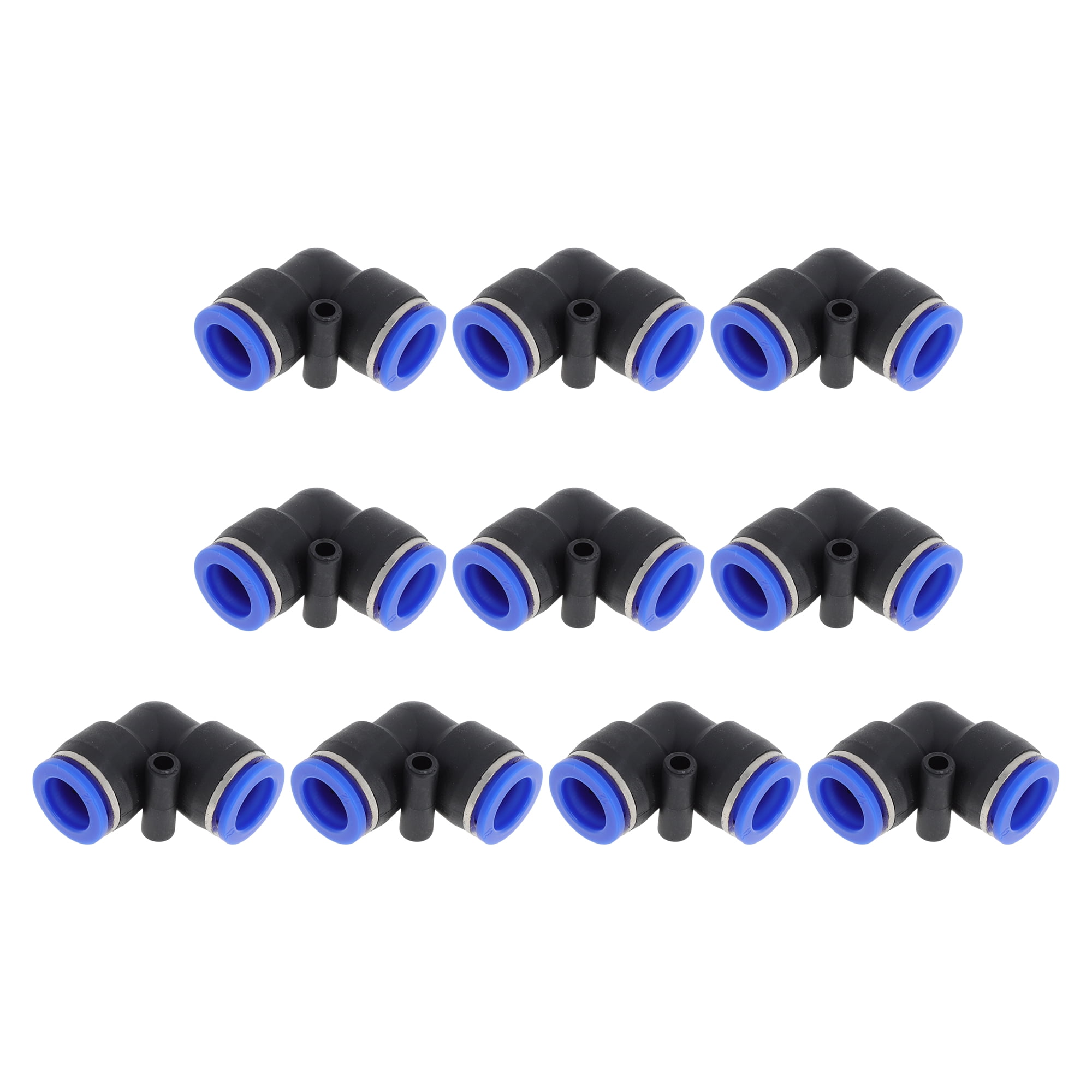 Unique Bargains Push to Connect Air Fittings 1/2" 90 Degree Two Way ...