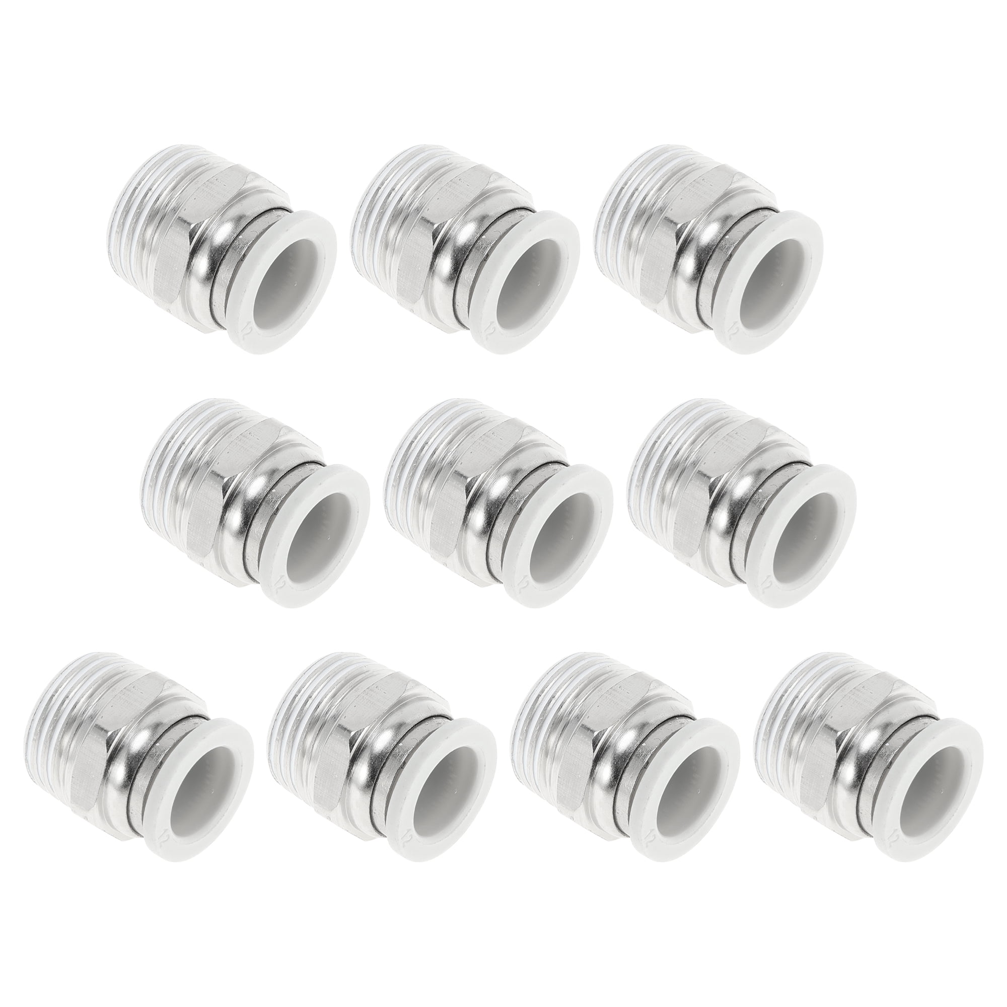 Unique Bargains Push to Connect Air Fittings 1/2" Male Thread Air Line ...