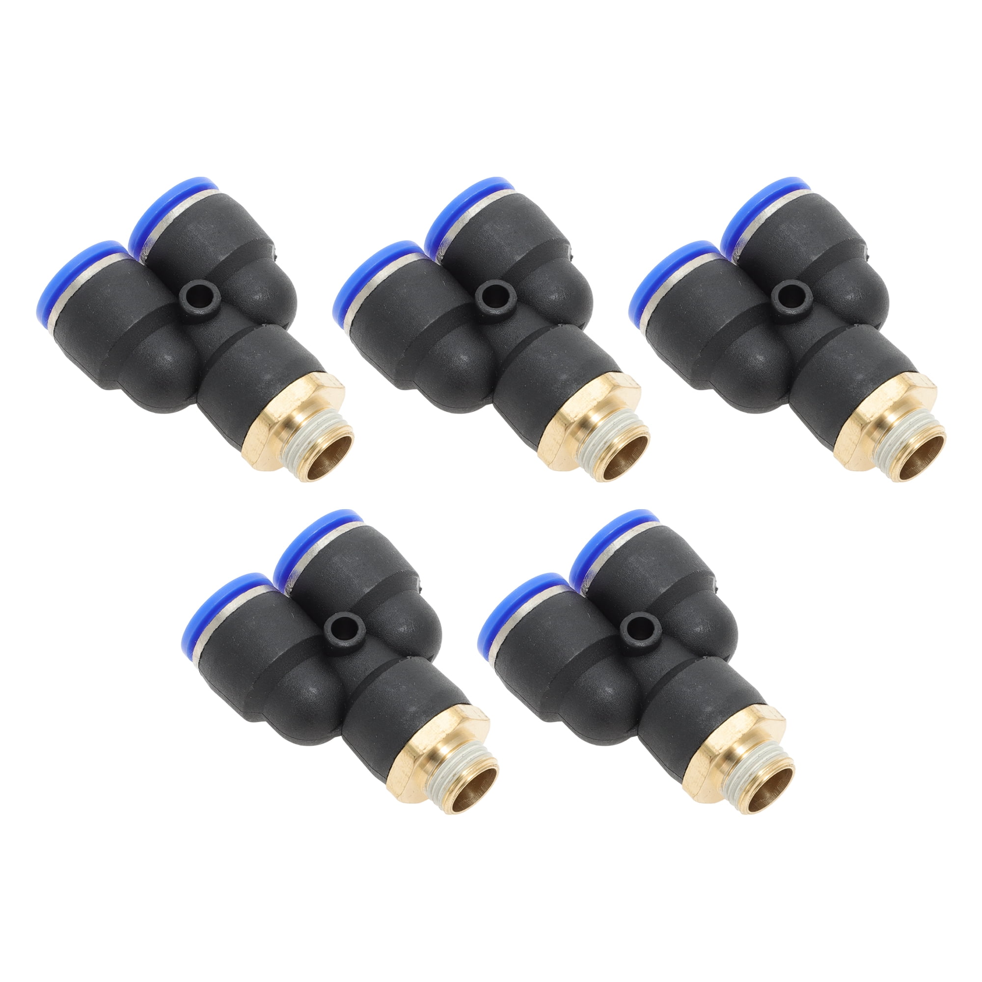 Unique Bargains Push to Connect Air Fittings 1/2" Y Type Air Line Quick ...
