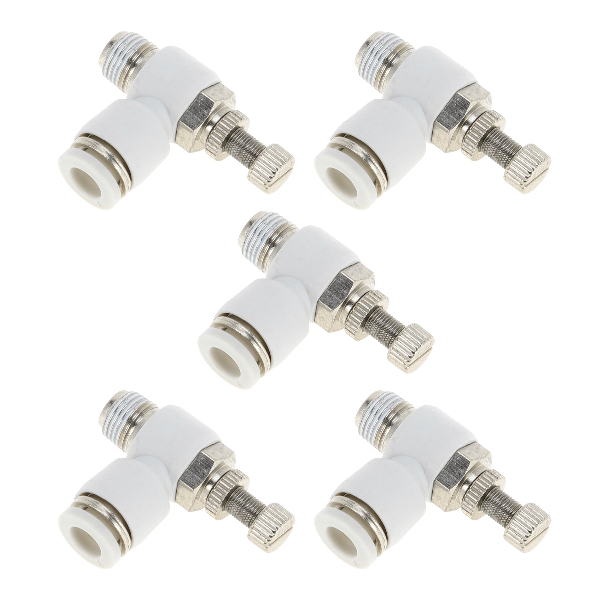 Unique Bargains Push to Connect Air Fittings 1/4" 90 Degree Air Flow ...