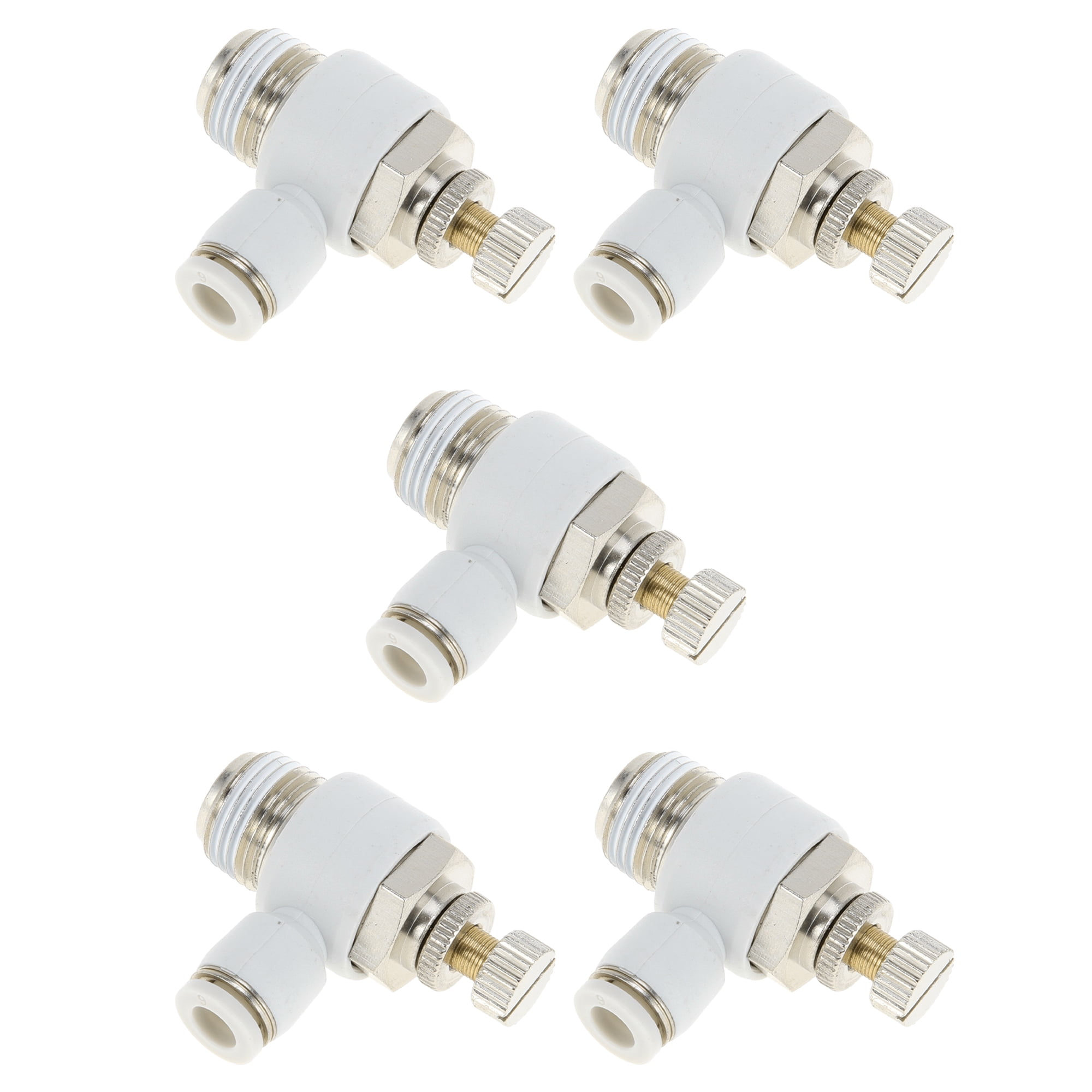 Unique Bargains Push to Connect Air Fittings 1/4" 90 Degree Air Flow ...