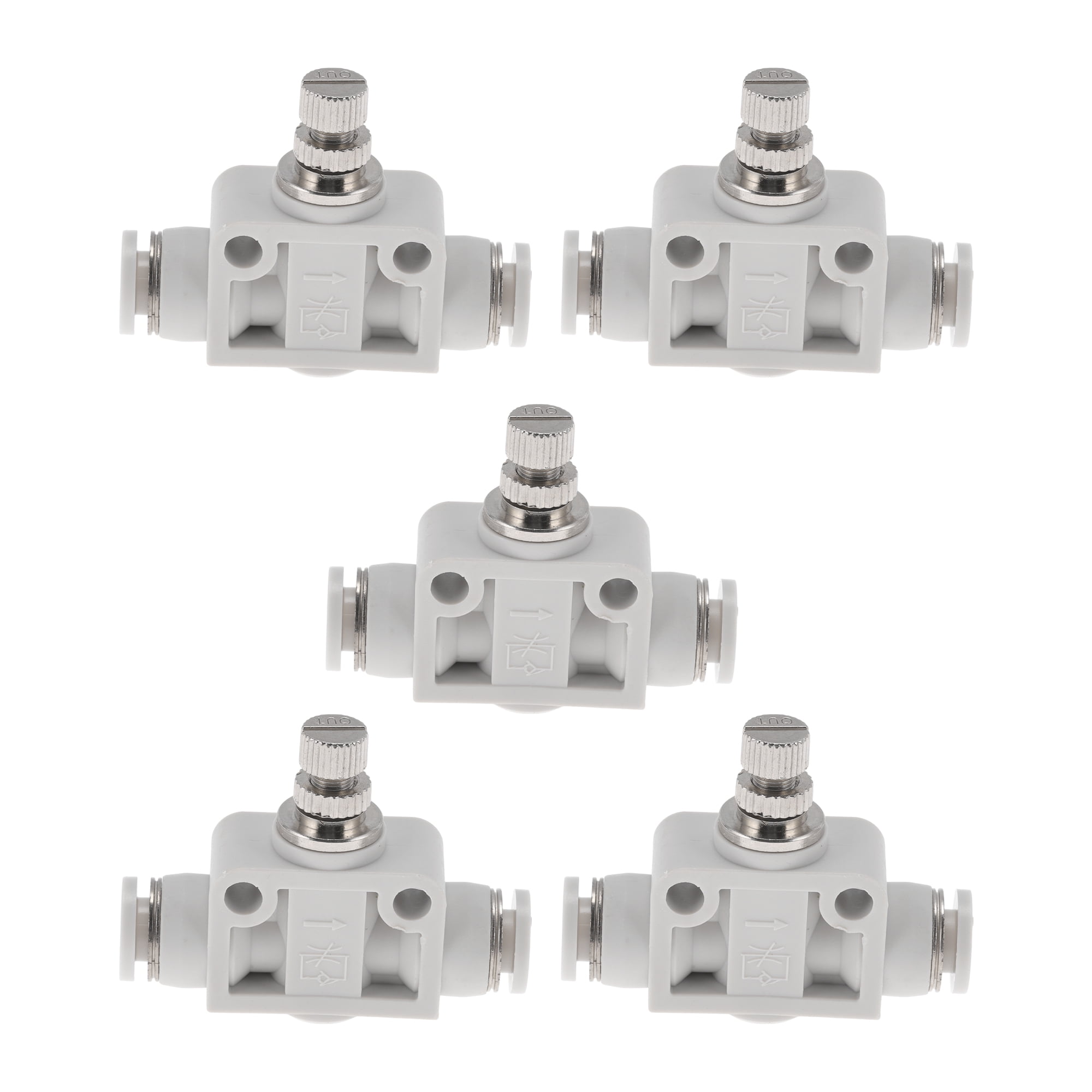 Unique Bargains Push to Connect Air Fittings 1/4" Air Flow Control ...
