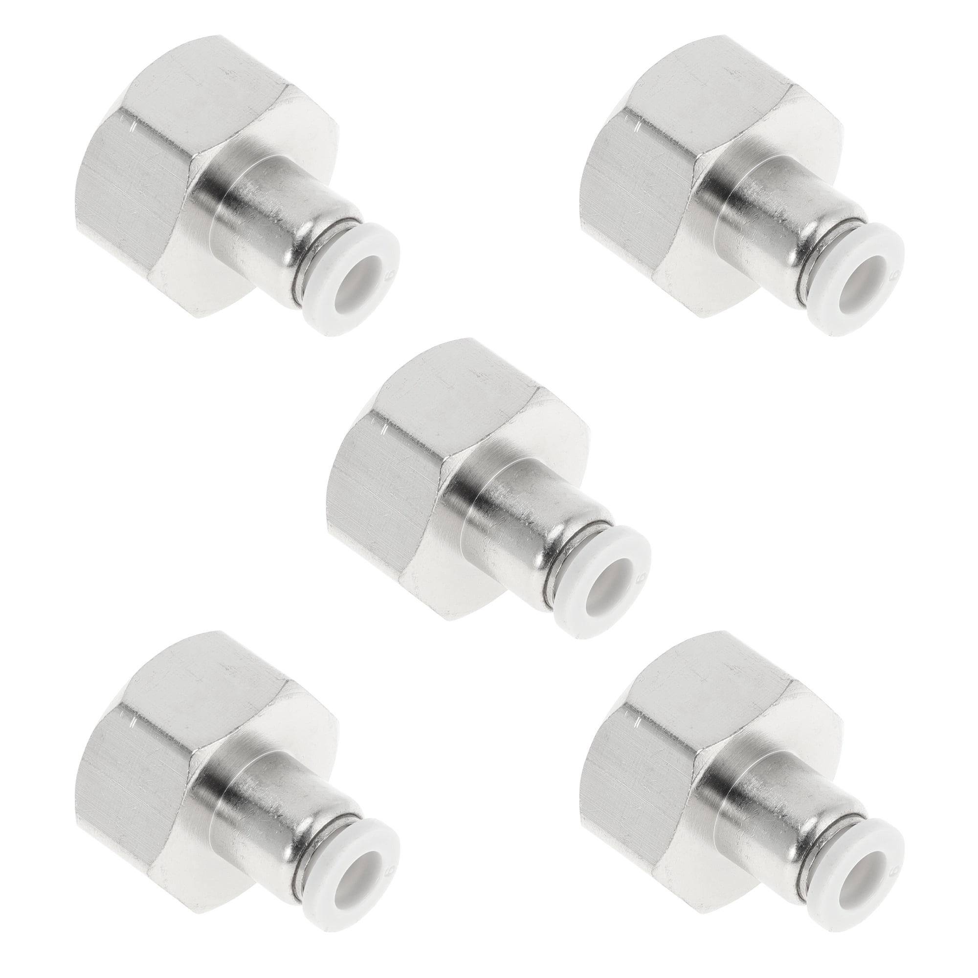 Unique Bargains Push to Connect Air Fittings 1/4" Female Thread Air ...