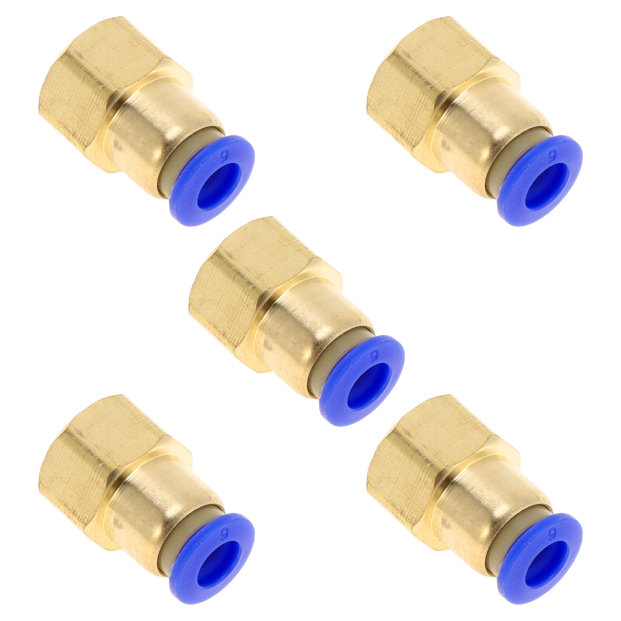 Unique Bargains Push to Connect Air Fittings 1/4" Female Thread Air ...