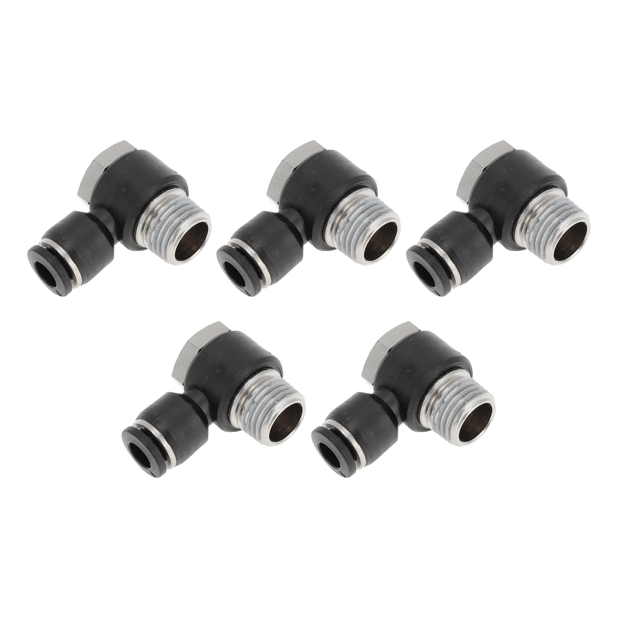 Unique Bargains Push to Connect Air Fittings 1/4" Hex Head Air Line ...