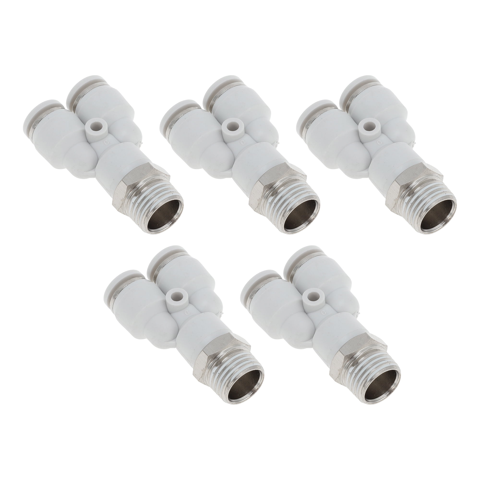 Unique Bargains Push to Connect Air Fittings 1/4" Hex Head Air Line ...