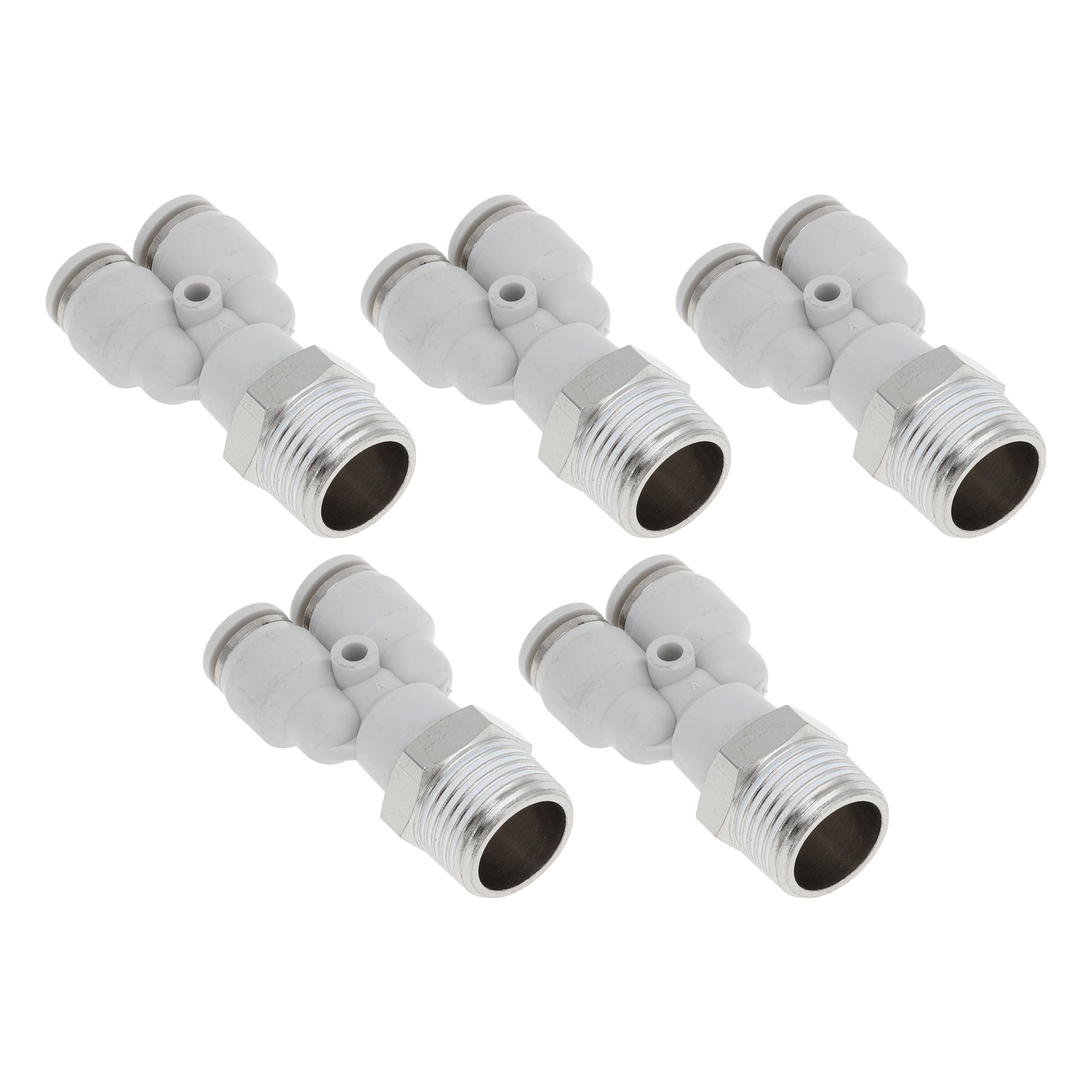 Unique Bargains Push to Connect Air Fittings 1/4" Hex Head Air Line ...