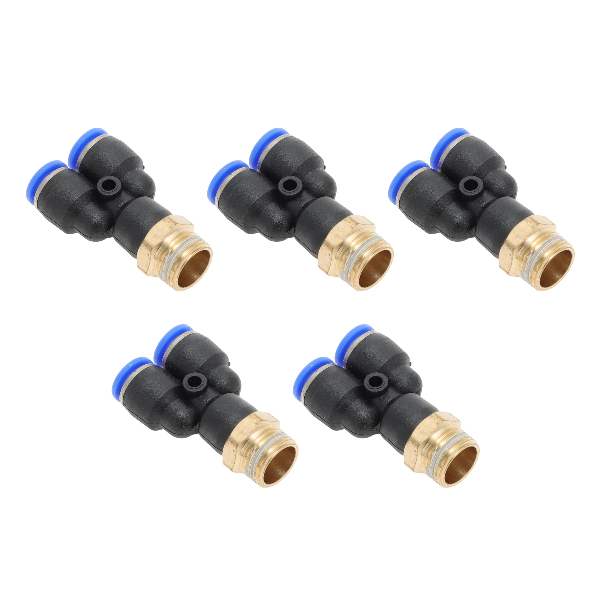 Unique Bargains Push to Connect Air Fittings 1/4" Y Type Air Line Quick ...