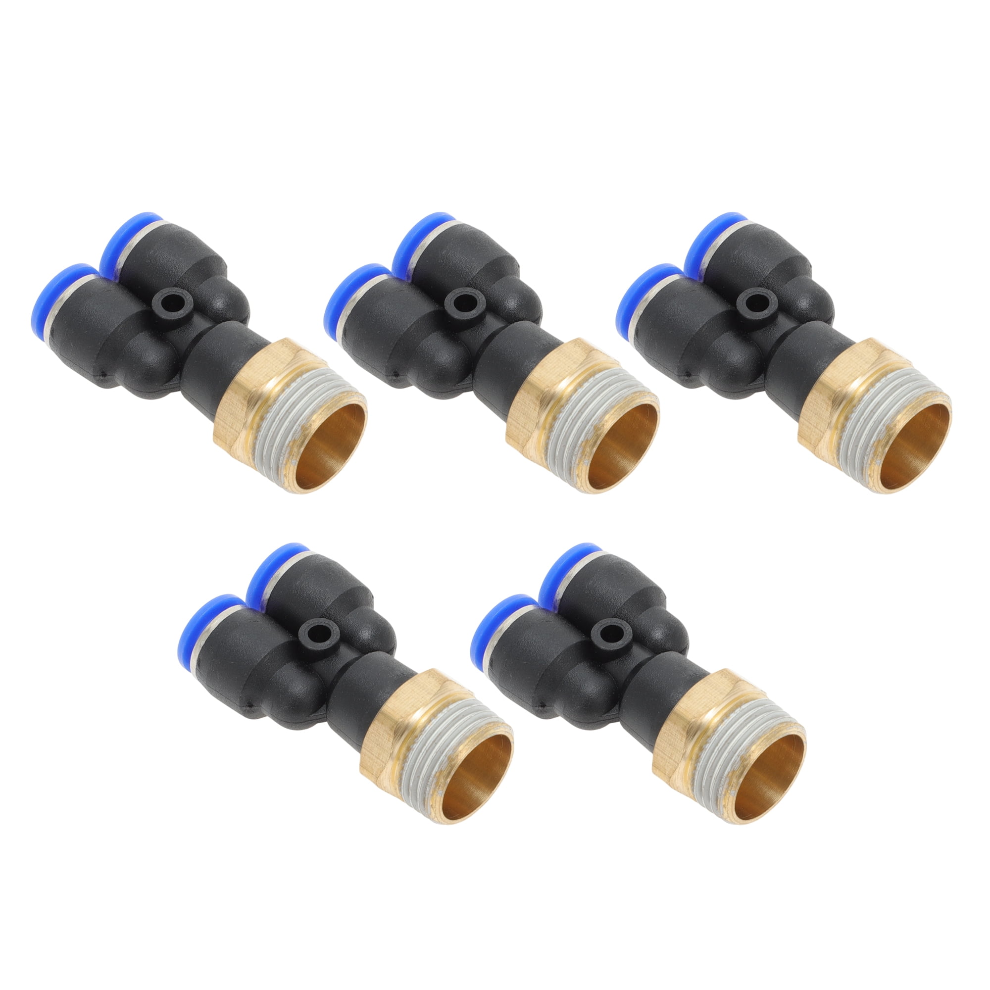 Unique Bargains Push to Connect Air Fittings 1/4" Y Type Air Line Quick ...