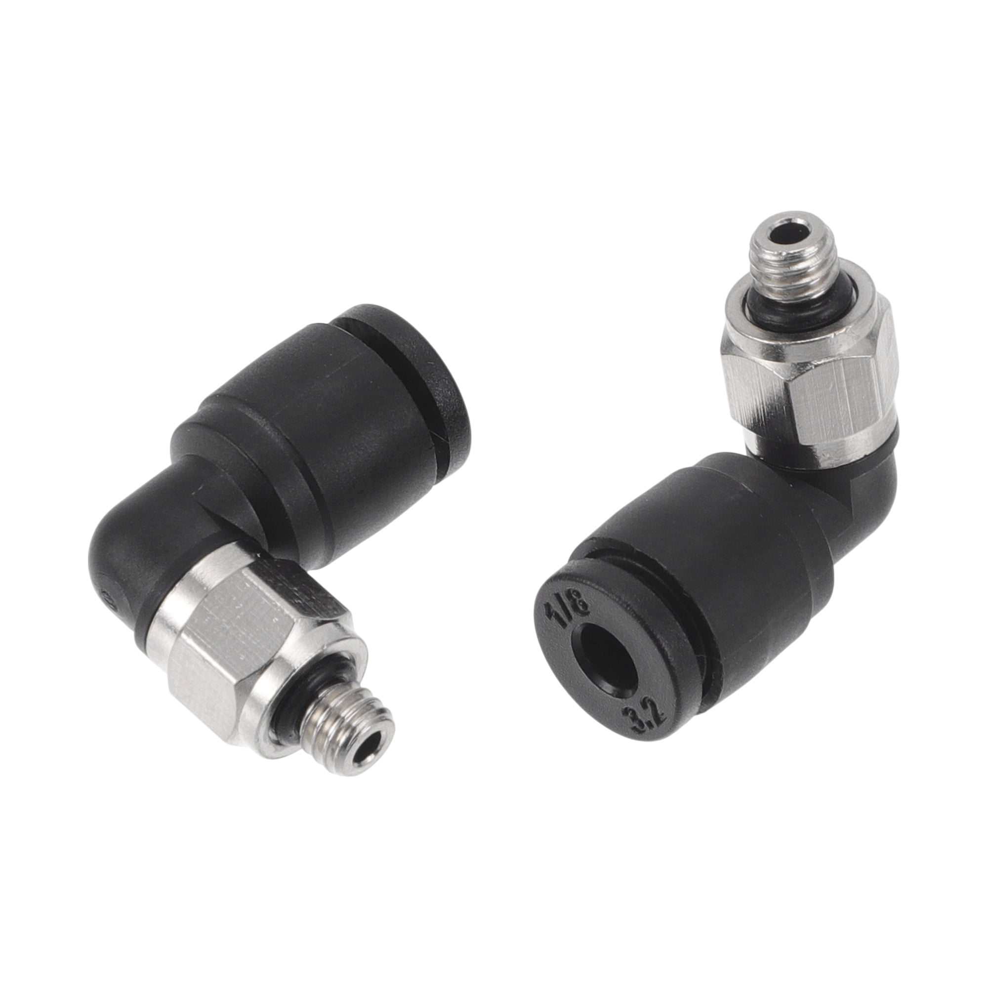 Unique Bargains Push to Connect Air Fittings 1/8" 90 Degree Air Line ...