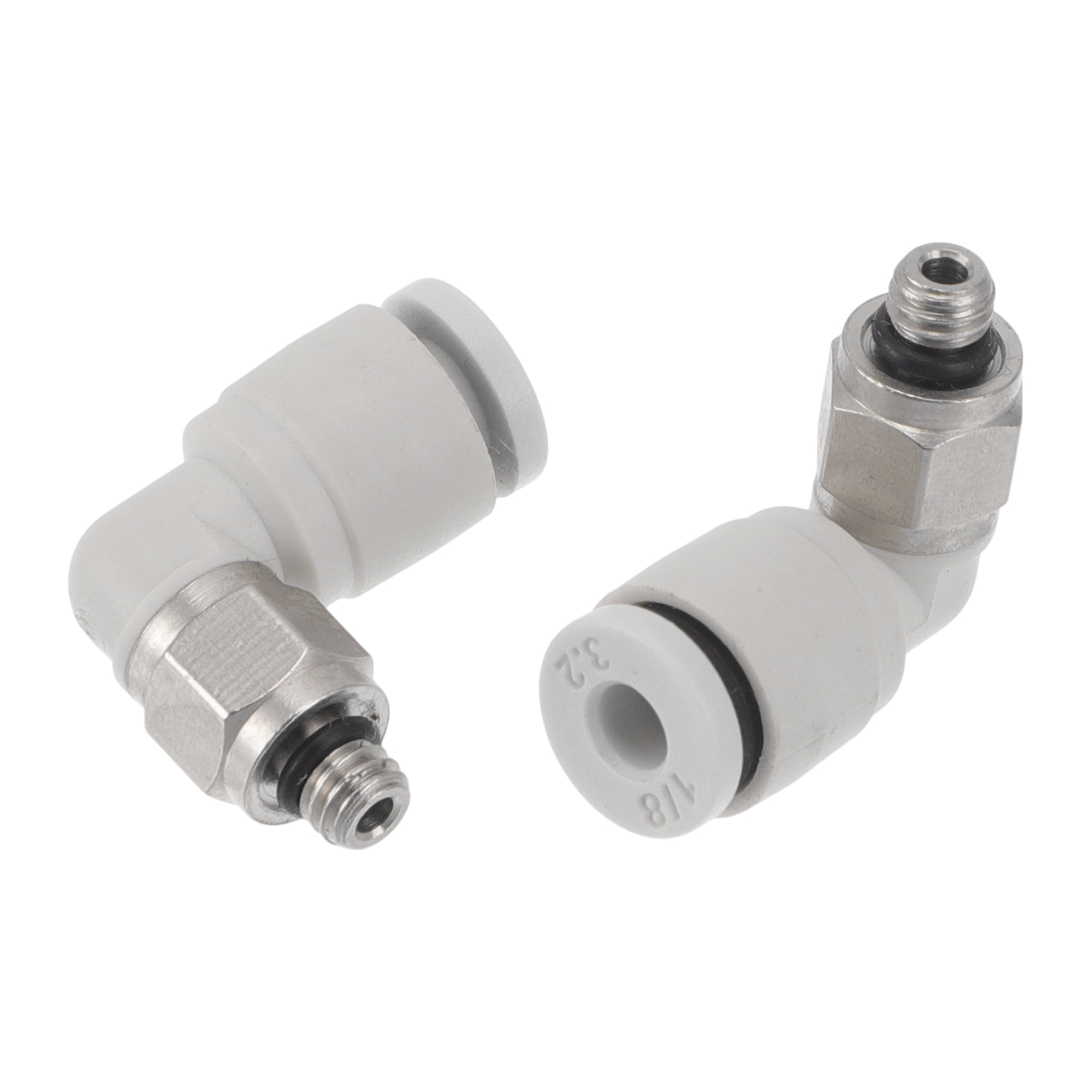 Unique Bargains Push to Connect Air Fittings 1/8" 90 Degree Air Line ...