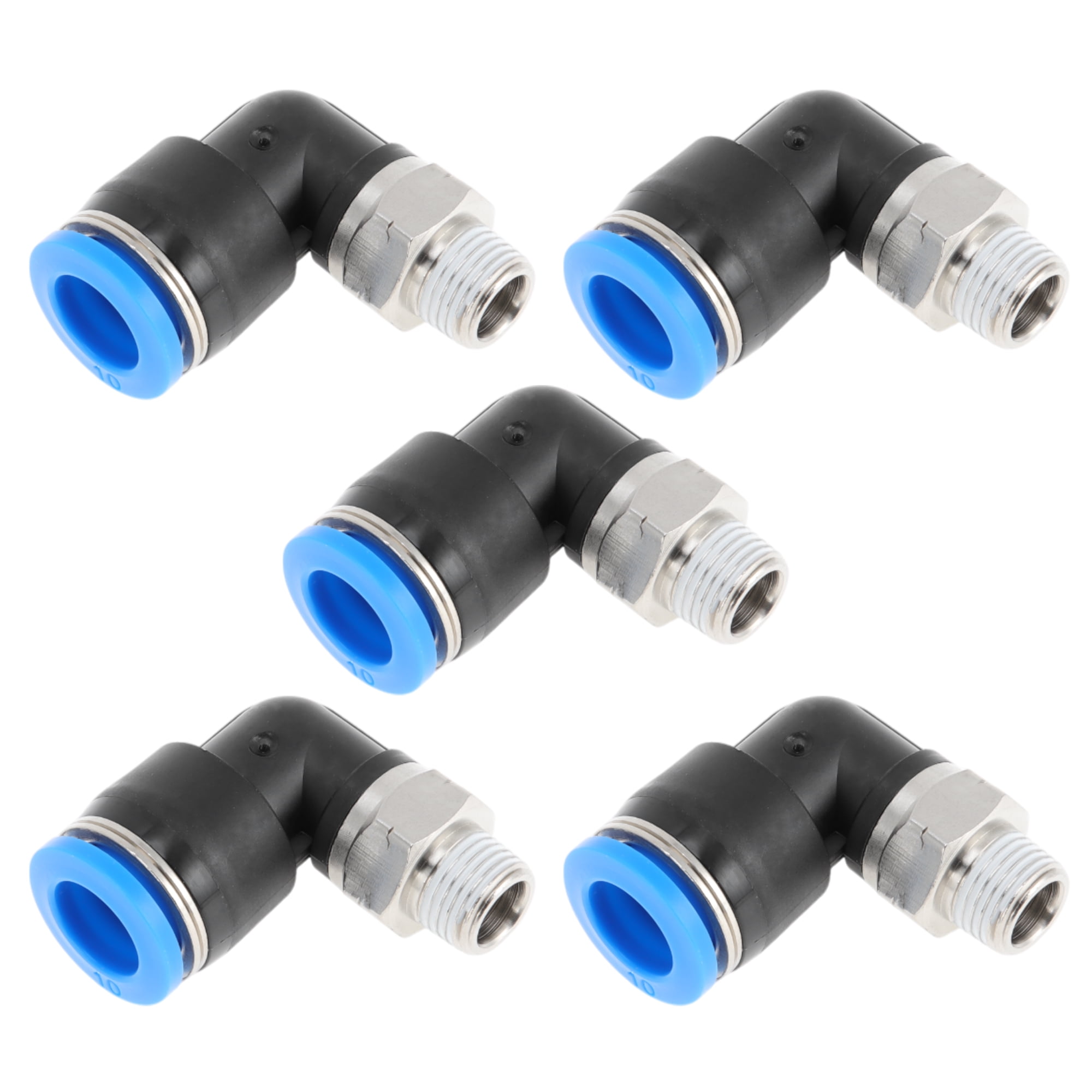Unique Bargains Push to Connect Air Fittings 3/8" 90 Degree Air Line ...