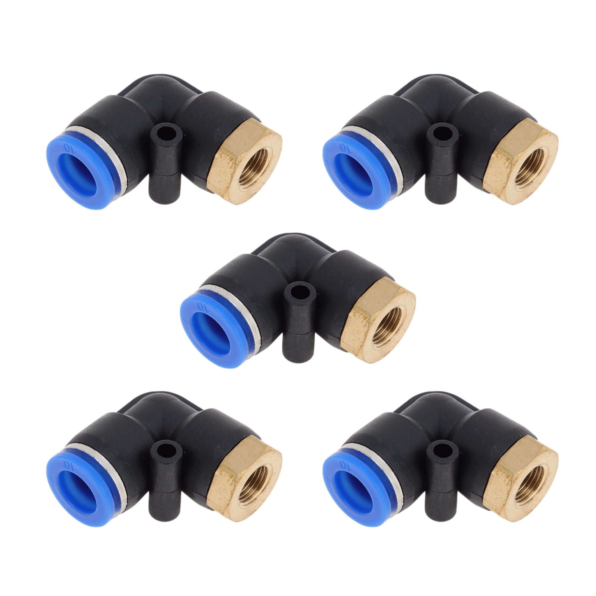 Unique Bargains Push to Connect Air Fittings 3/8" 90 Degree Female ...