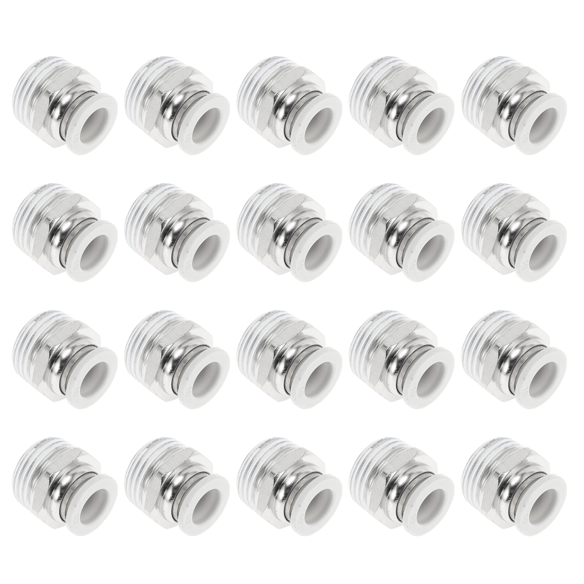 Unique Bargains Push to Connect Air Fittings 3/8" Male Thread Air Line ...