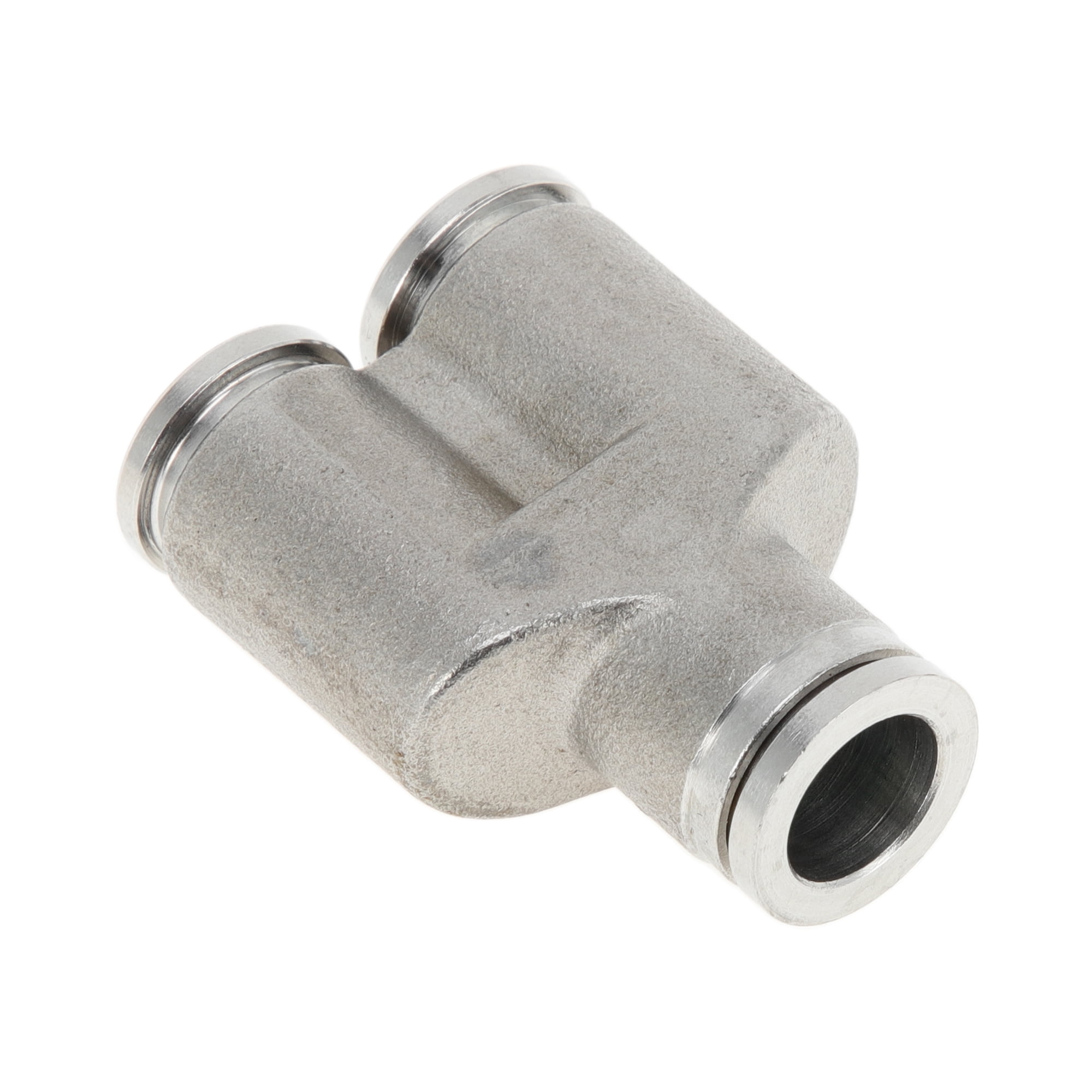 Unique Bargains Push to Connect Air Fittings 3/8" Y Type Air Line Quick Connector 304 Stainless ...