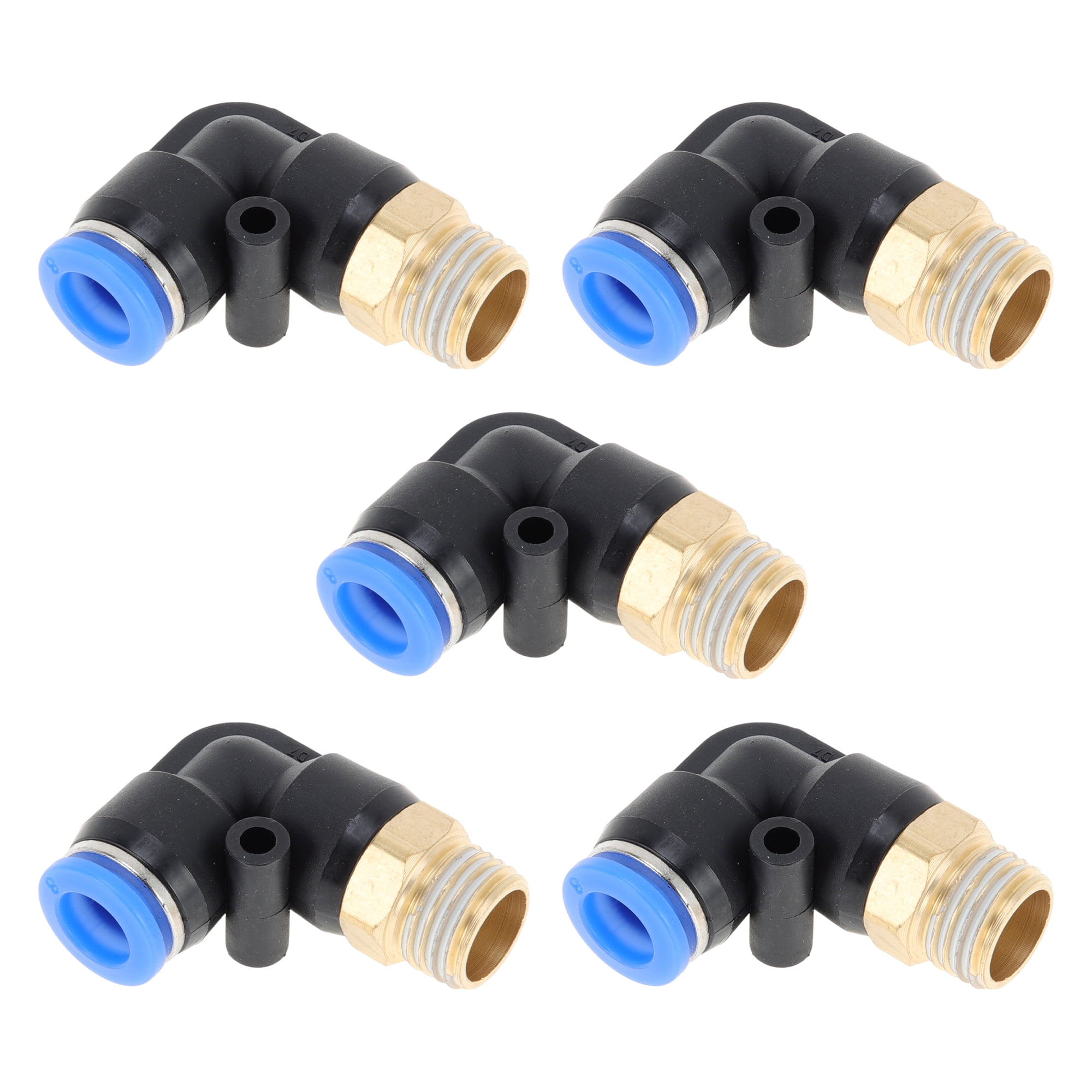 Unique Bargains Push to Connect Air Fittings 5/16" 90 Degree Air Line ...