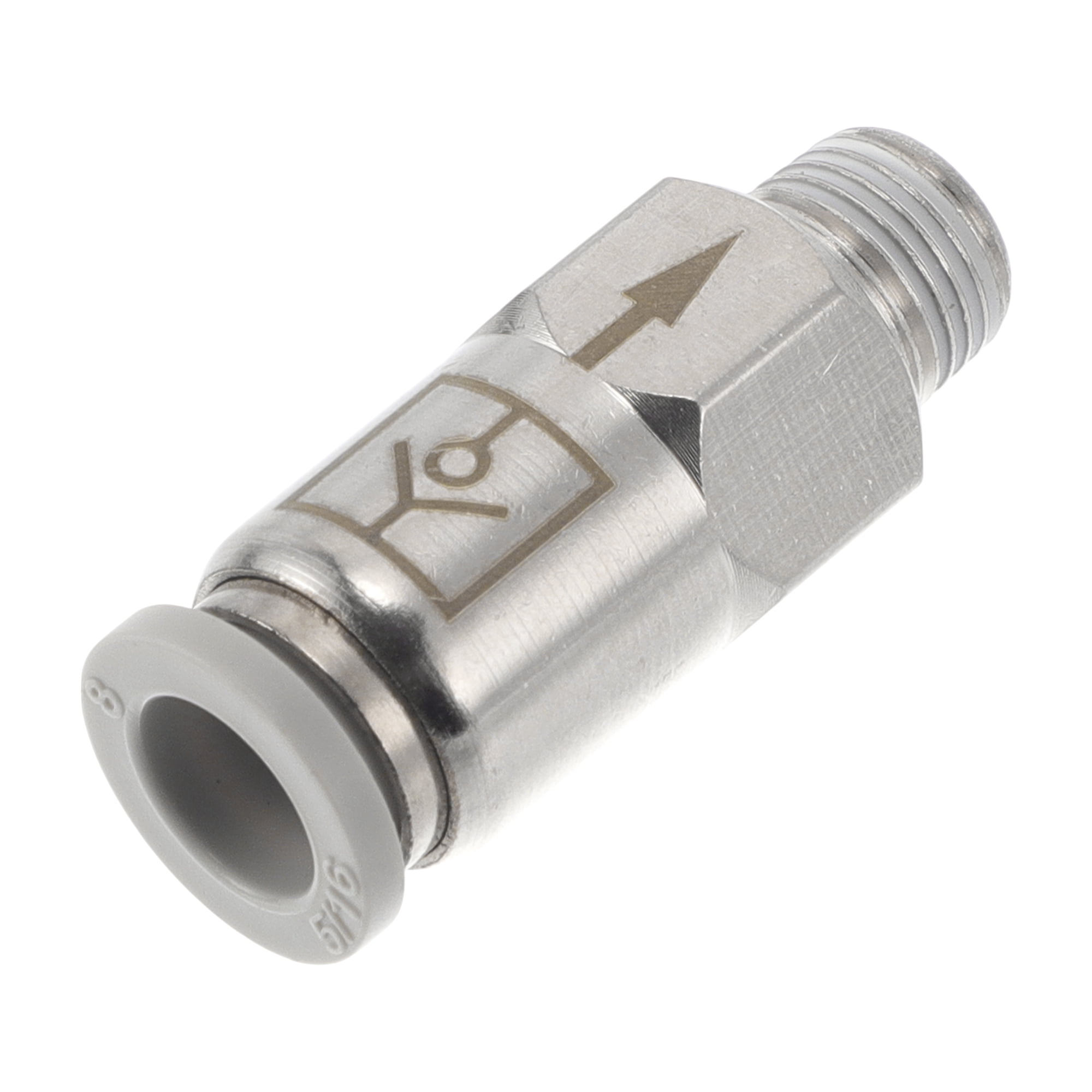 Unique Bargains Push to Connect Air Fittings 5/16" Quick Plug Check ...