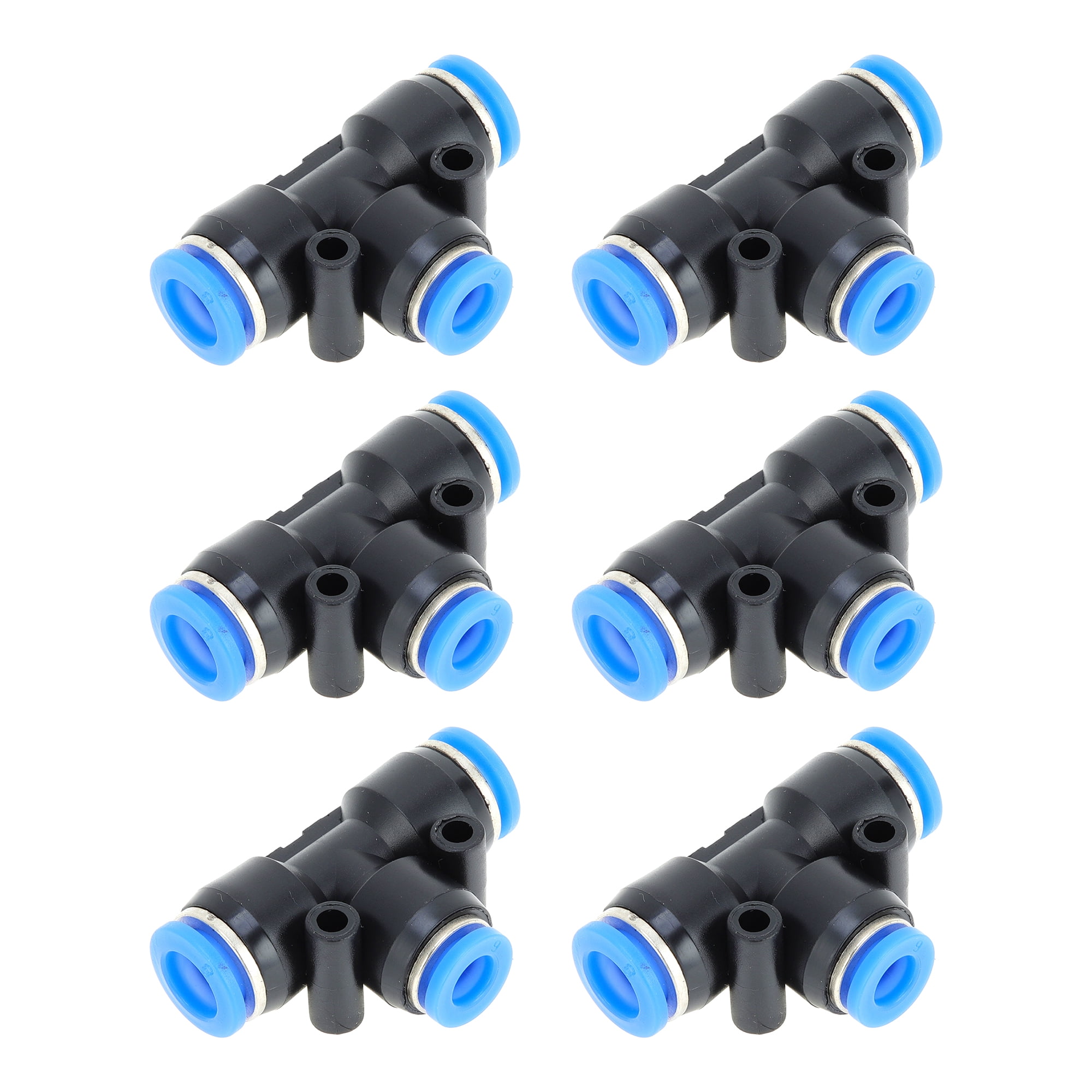 Unique Bargains Push to Connect Air Fittings 5/16"x1/4"x5/16" T Type ...