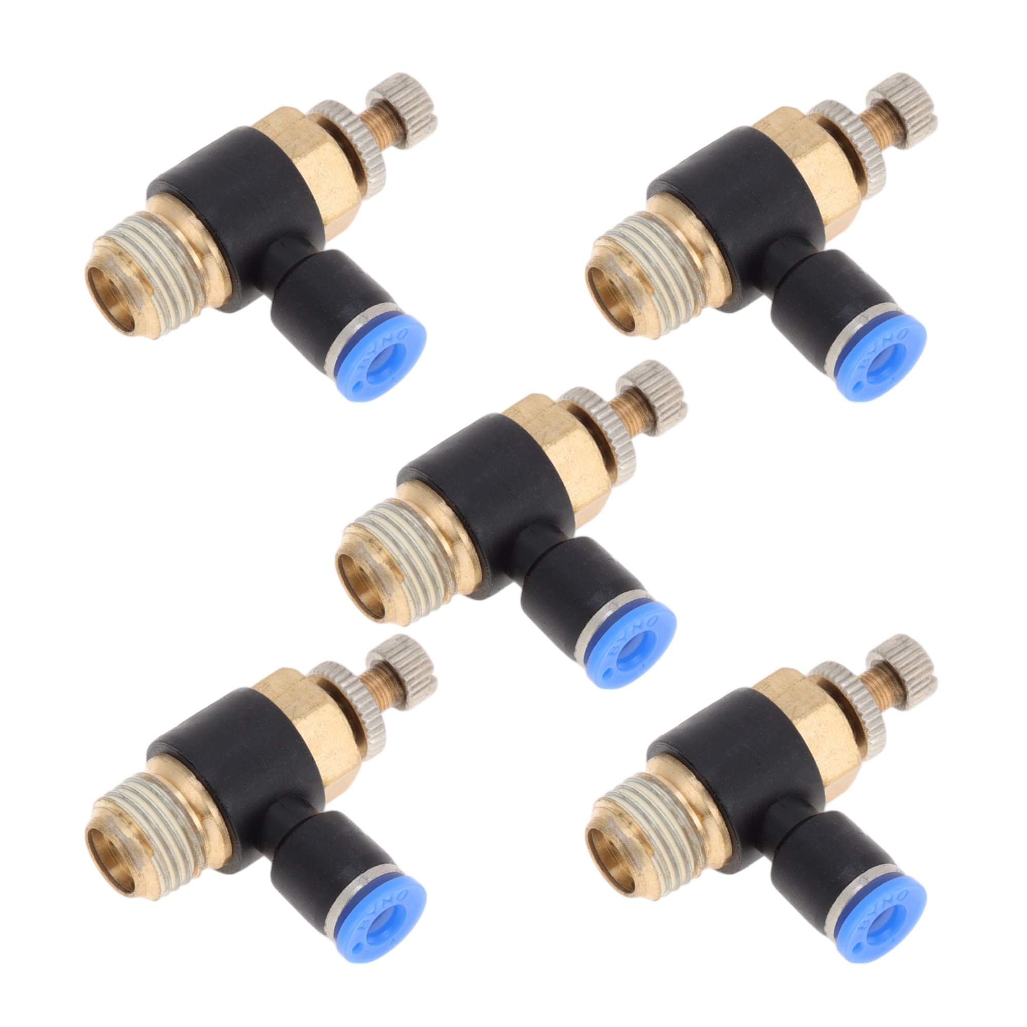 Unique Bargains Push to Connect Air Fittings 5/32" 90 Degree Air Flow ...